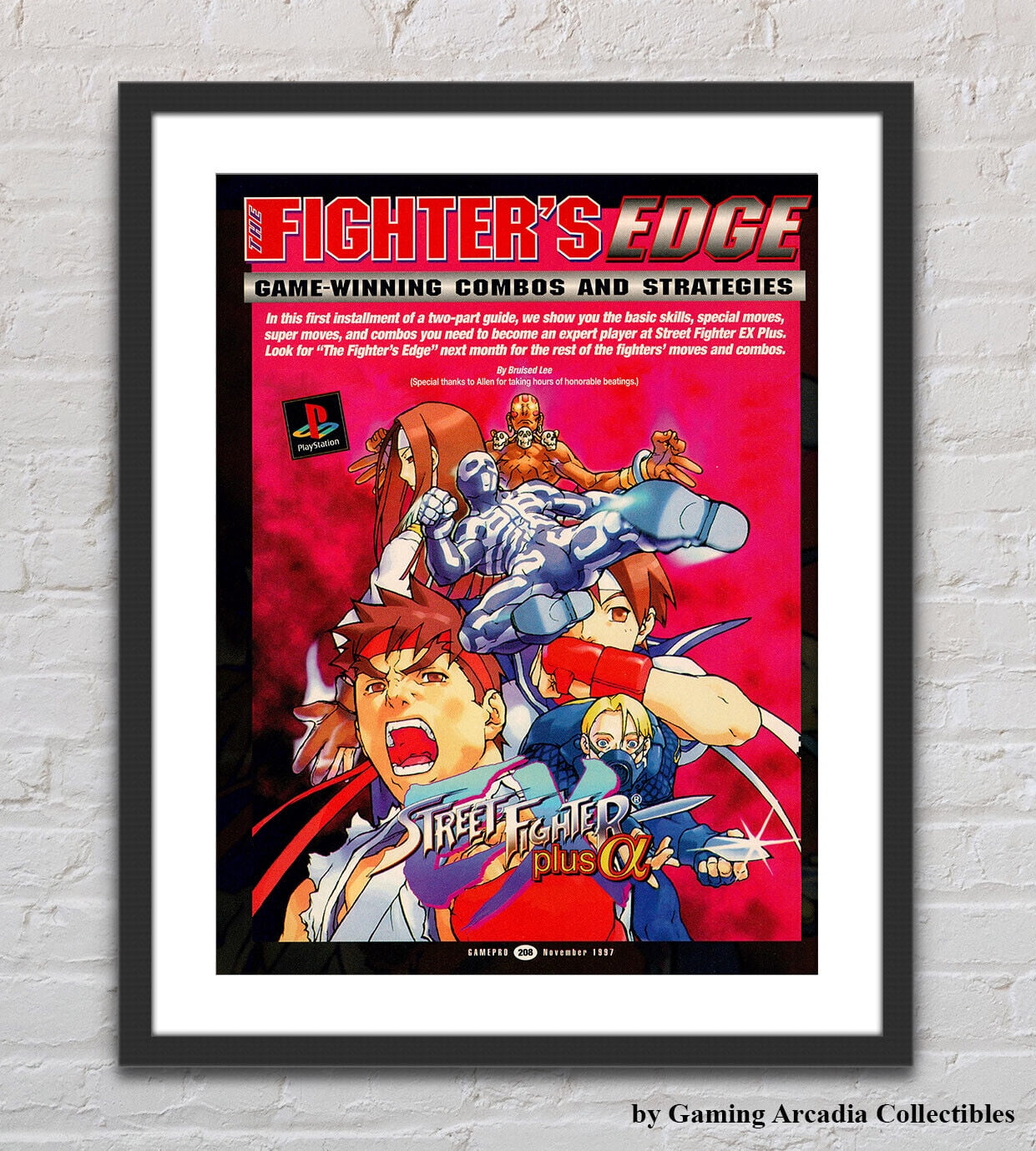 POSTER Street Fighter Plus Alpha Playstation PS1 Poster-8x12-UNFRAMED ...