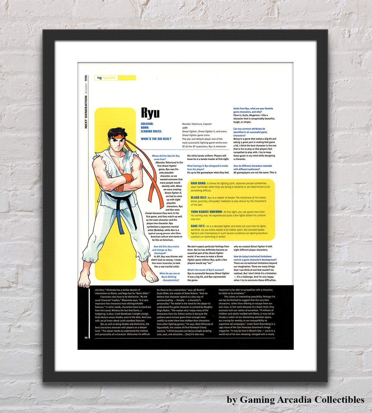 POSTER Street Fighter Ryu Character Poster-24x36-UNFRAMED - Walmart.com