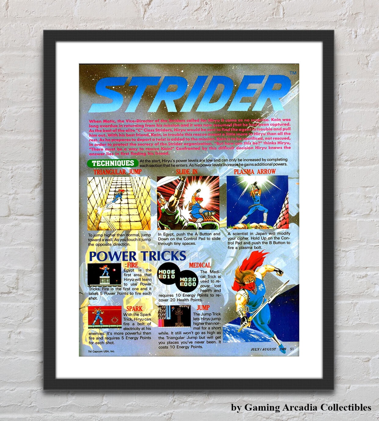 POSTER Strider Nintendo NES Poster-12x18-UNFRAMED - Walmart.com