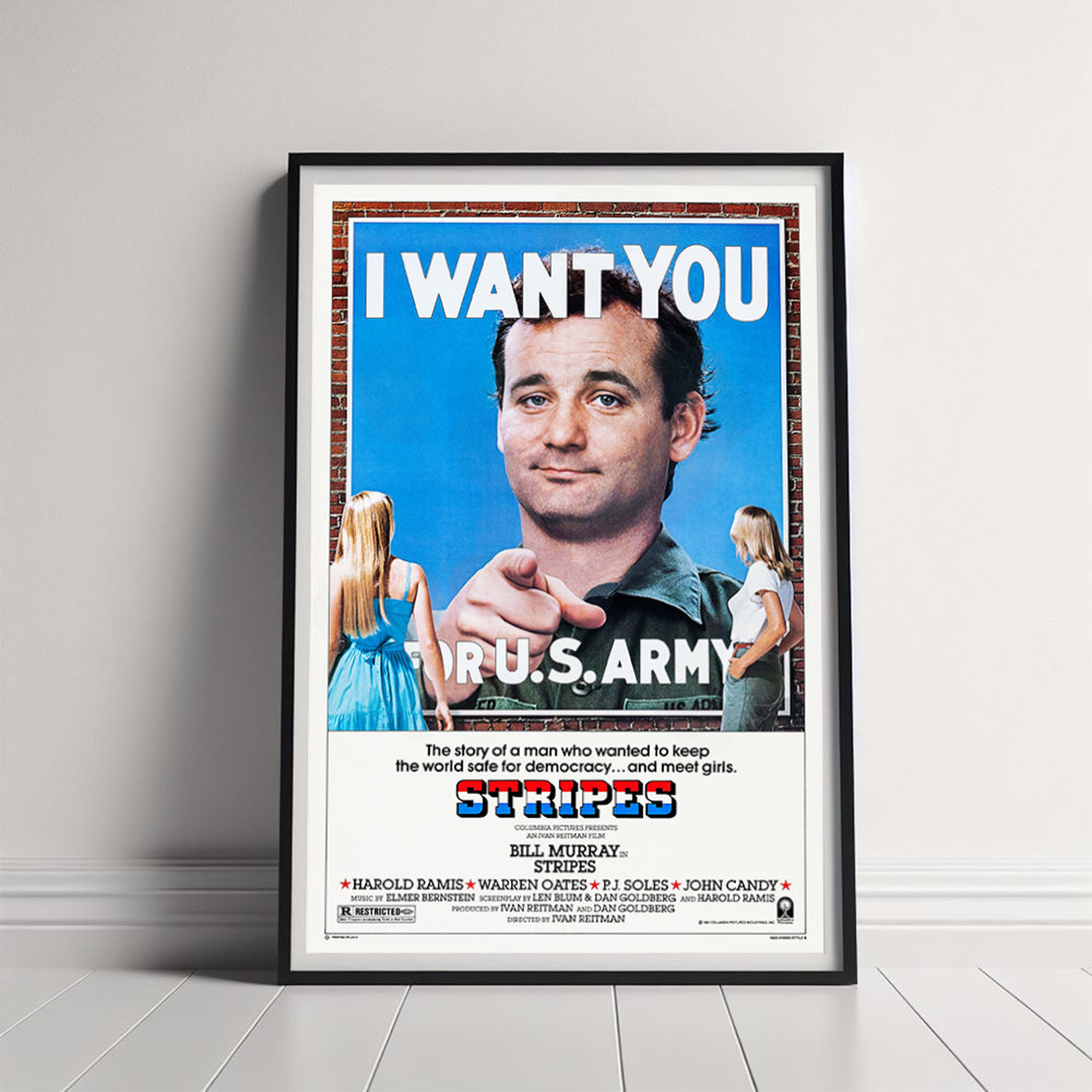 POSTER Stripes Movie Poster, Poster Printing, Classic Movie Wall Art ...