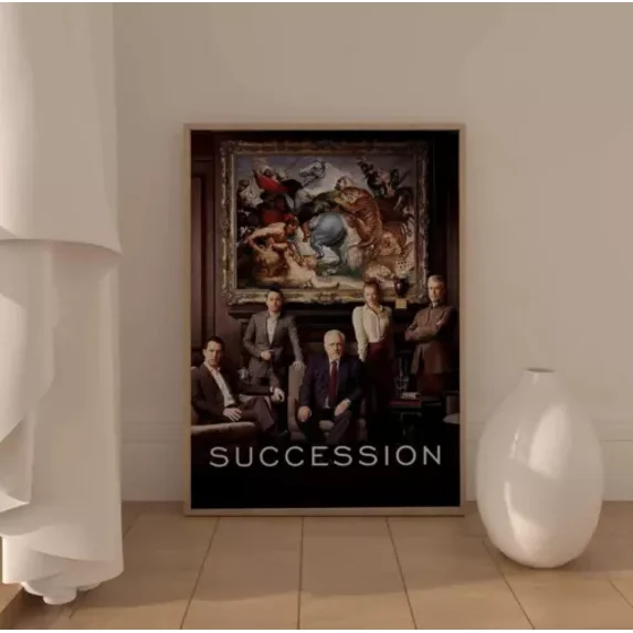 POSTER Succession Wall Art, Modern Art Print, Minimalist Movie, Movie ...