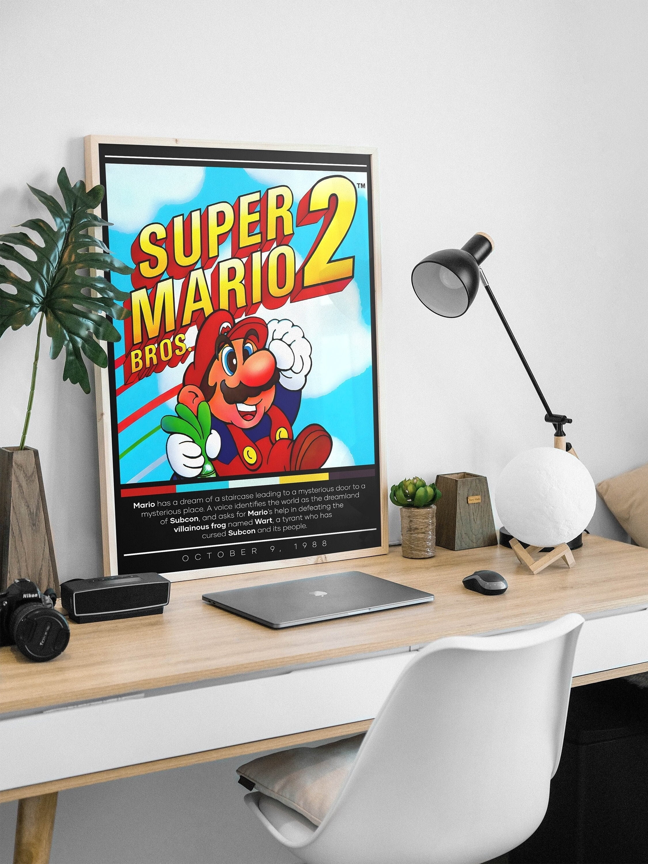 POSTER Super Mario Bros 2 1988 Poster | Gaming Poster | Room Decor ...