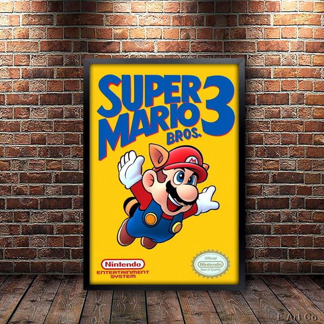 POSTER Super Mario Bros 3 Video Game Poster -UNFRAMED - Walmart.com