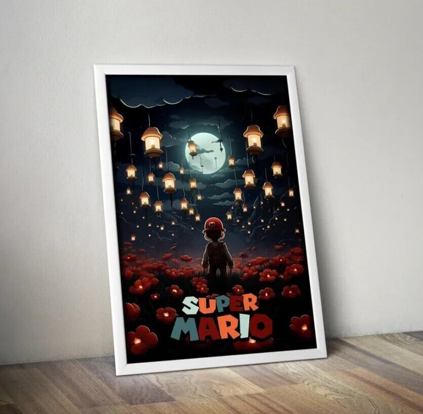 POSTER Super Mario Bros | Mario Poster | Mario Gift | Gaming Poster ...
