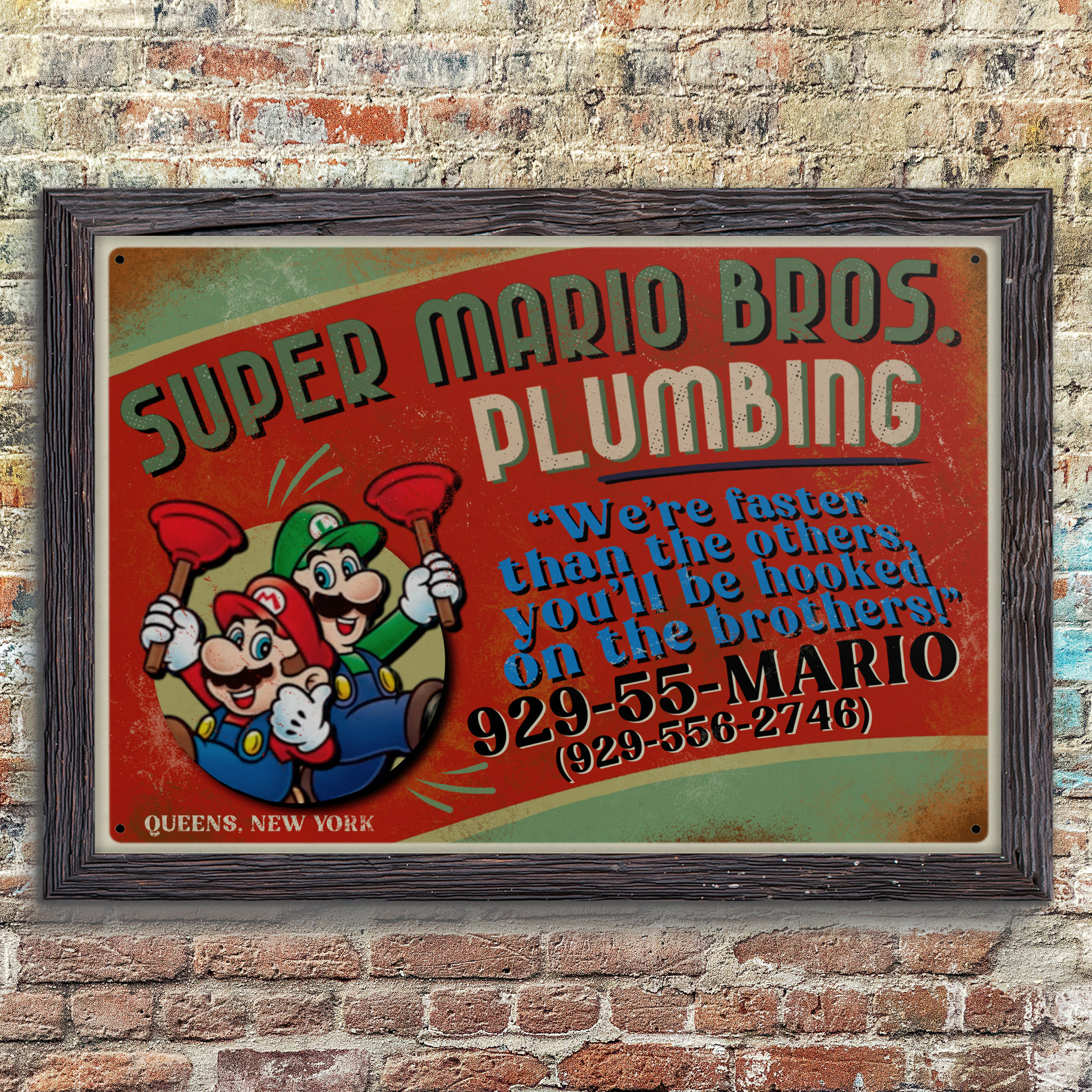 POSTER Super Mario Bros. Plumbing - Retro Super Mario Bros. Movie ...