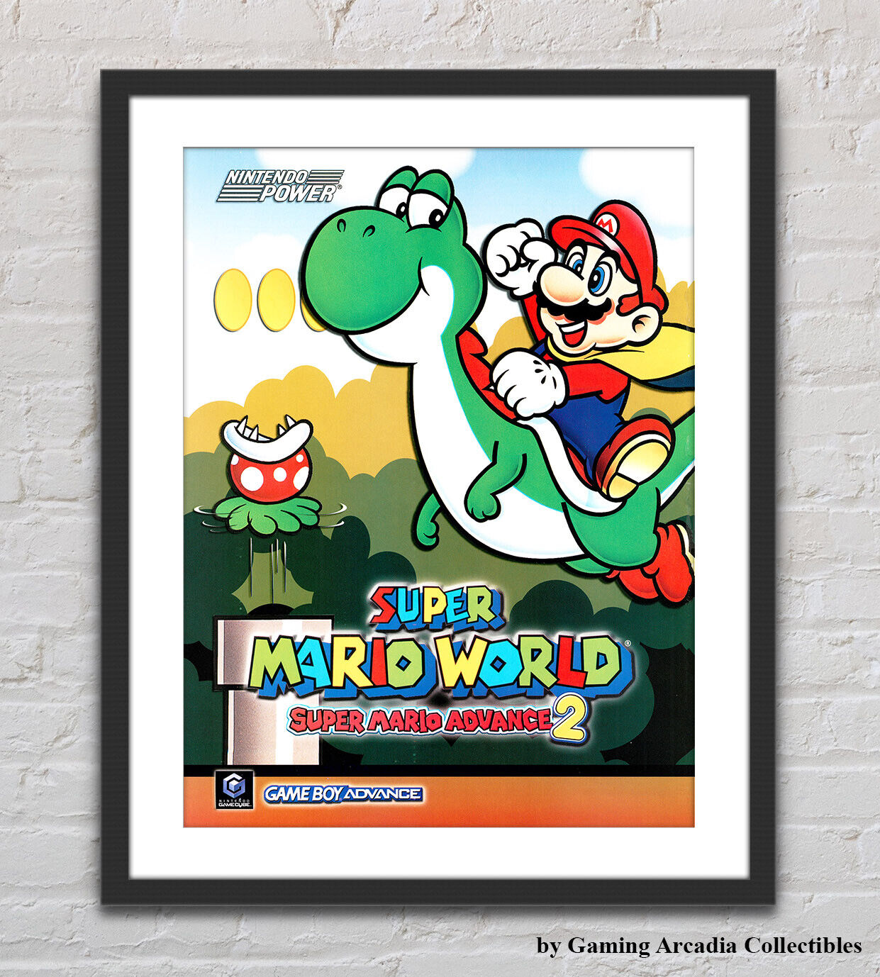 POSTER Super Mario World Advance 2 Nintendo GBA Poster-16x24-UNFRAMED ...