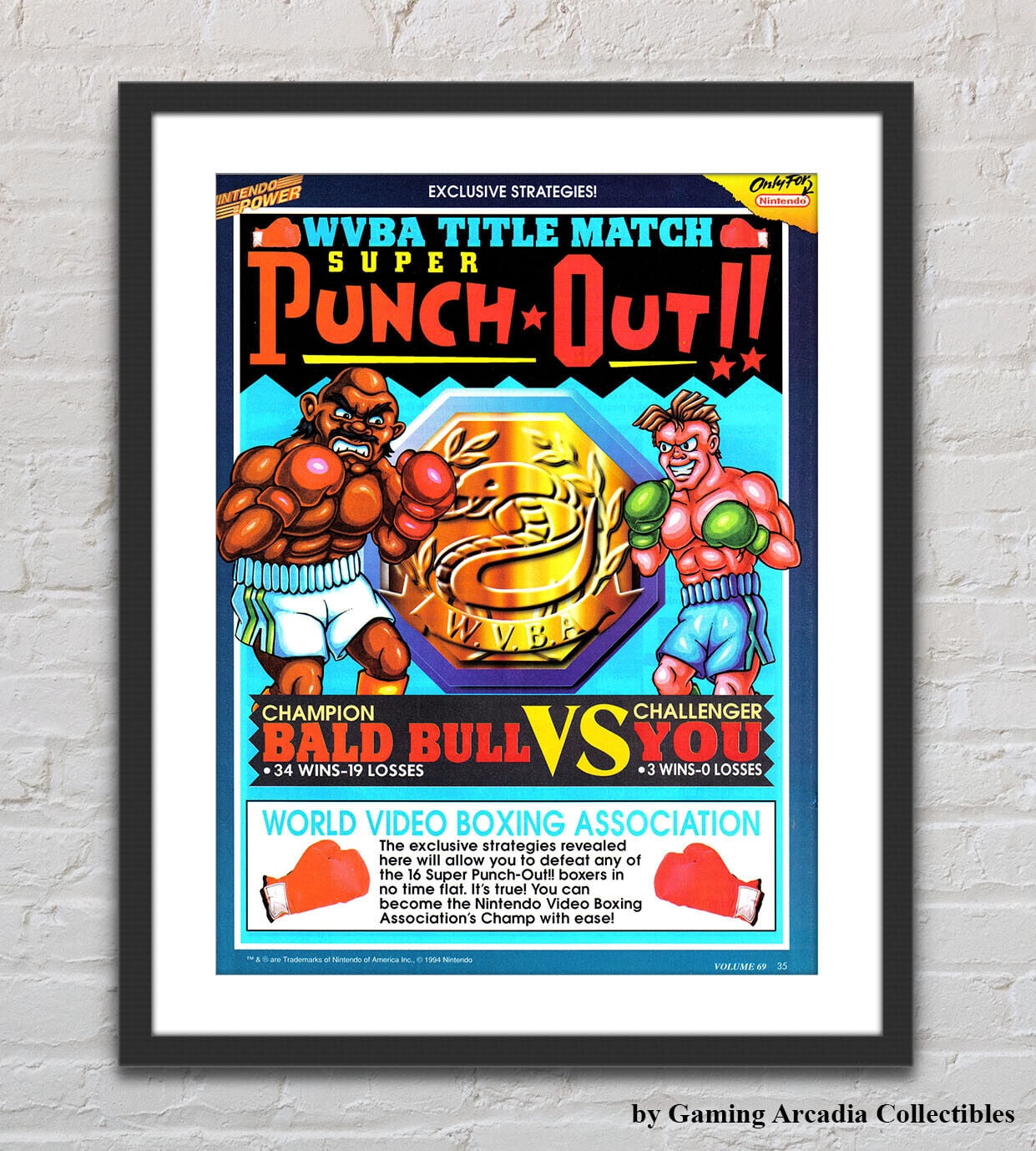 POSTER Super Punch Out!! Super Nintendo SNES Poster-16x24-UNFRAMED ...