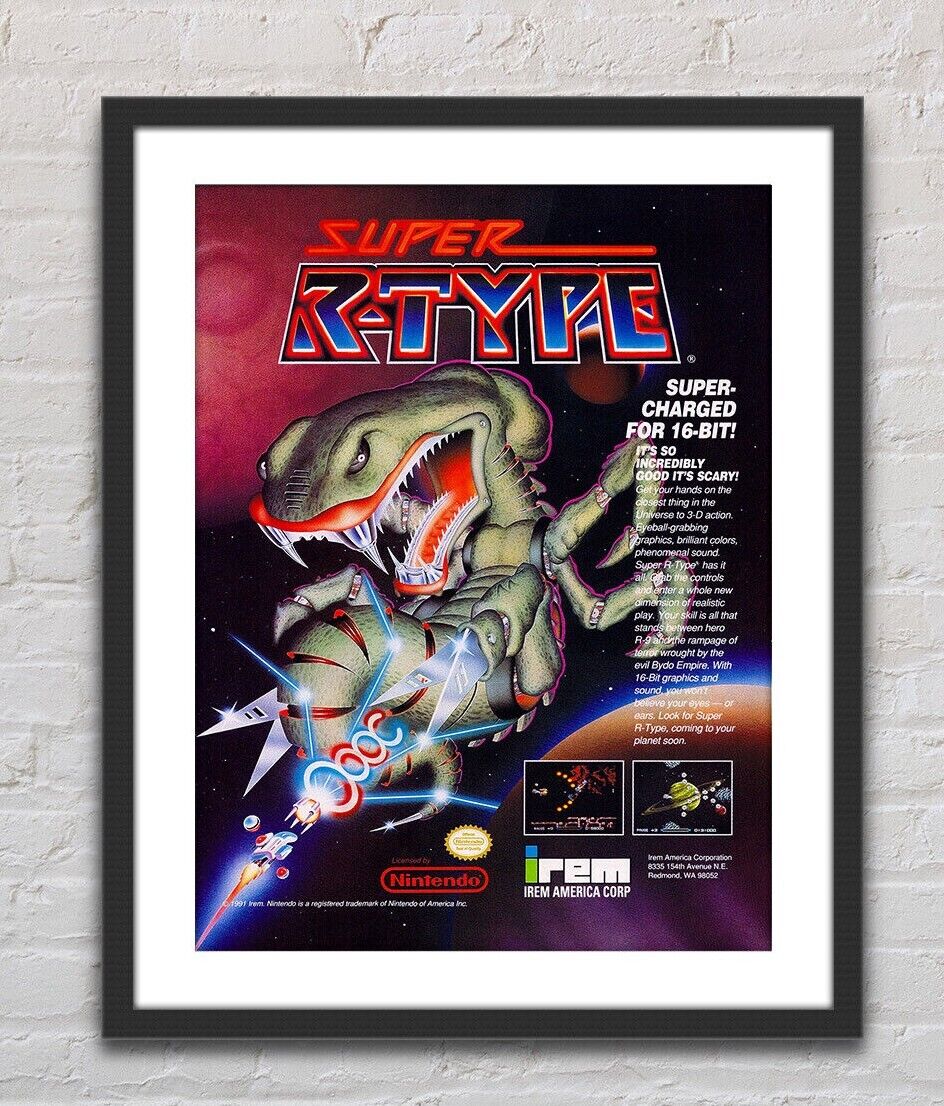 POSTER Super R-Type Super Nintendo SNES Poster-24x36-UNFRAMED - Walmart.com