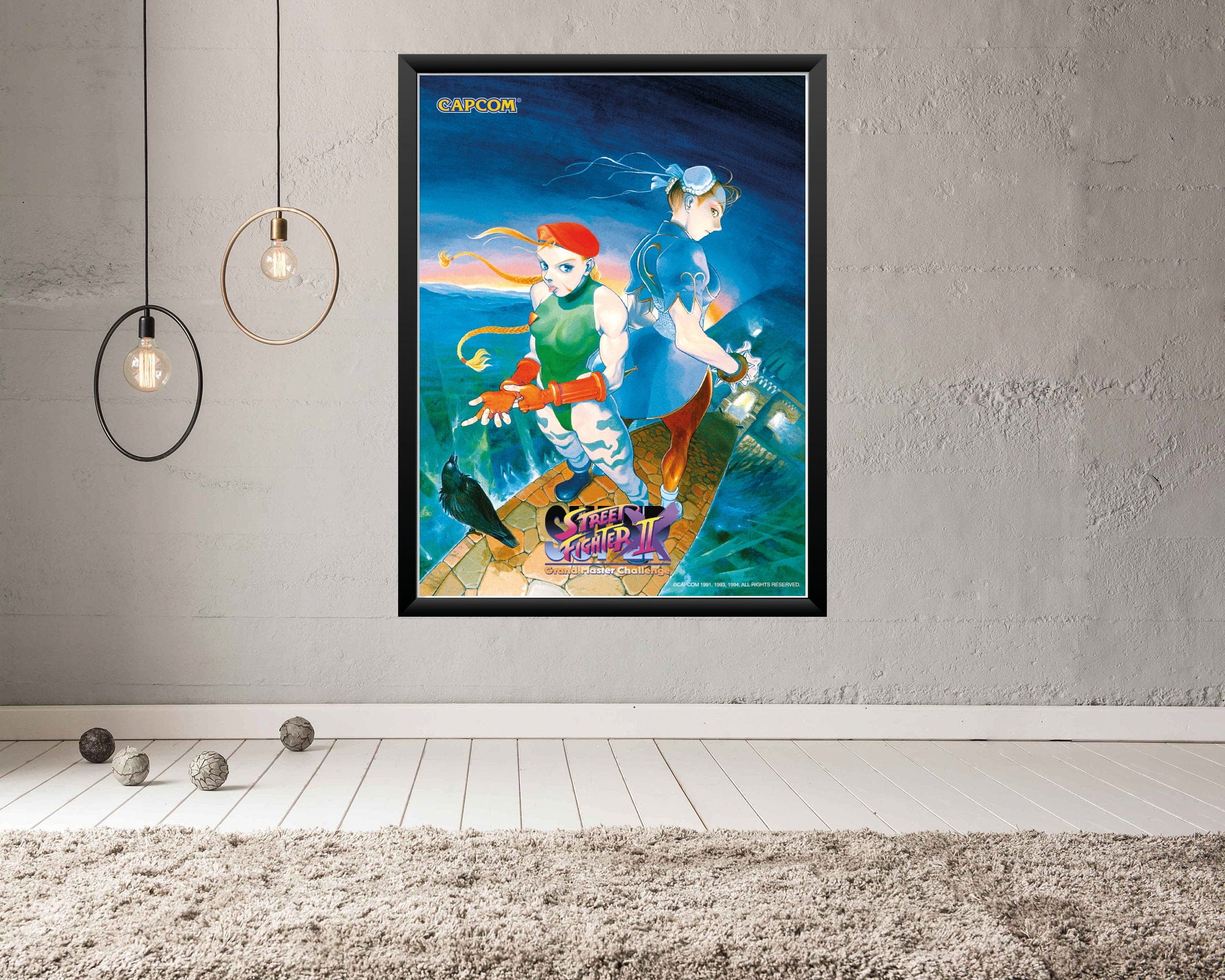 POSTER Super Street Fighter IIX Chun-Li Cammy Arcade Video Game Poster ...