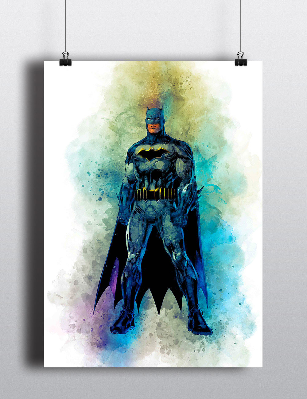 POSTER Superhero watercolor poster Superhero print Superhero watercolor ...