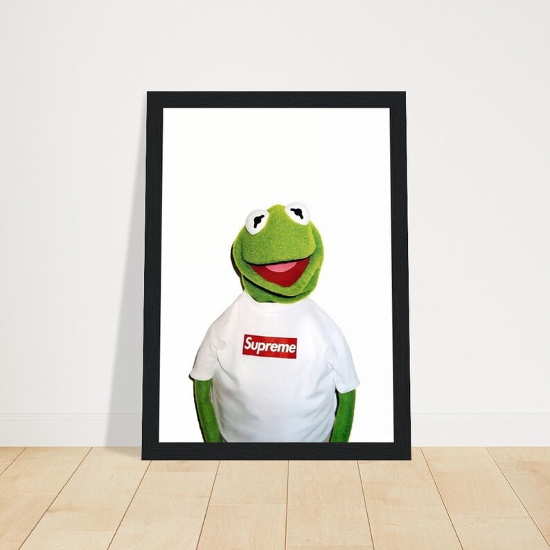 POSTER Supreme Kermit the Frog Poster | A4 A3 A2 Poster Print | Wall ...
