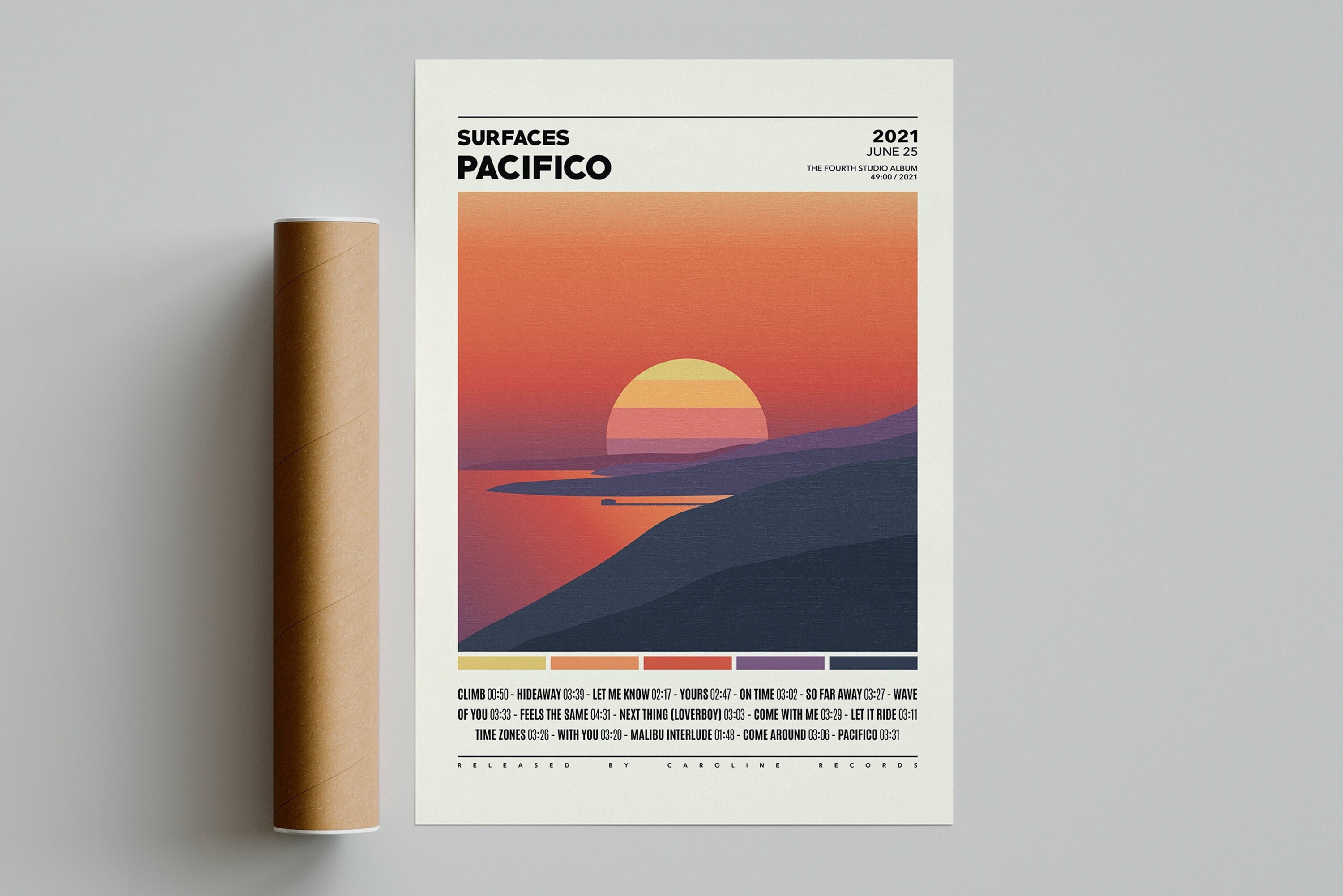 POSTER Surfaces Posters / Pacifico Poster / Album Cover Poster / Poster ...