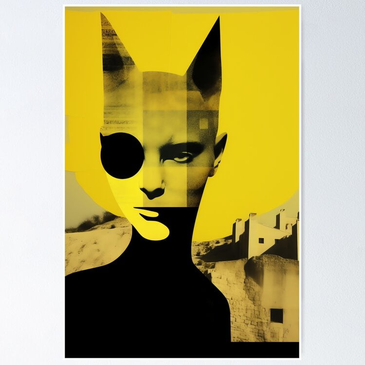 POSTER Surreal Vision: The Yellow Echo | Yellow Devil | Yellow Collage ...