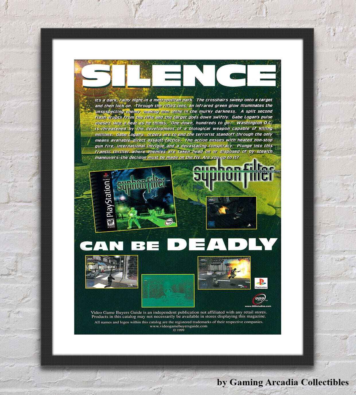 POSTER Syphon Filter Playstation PS1 Poster-8x12-UNFRAMED - Walmart.com