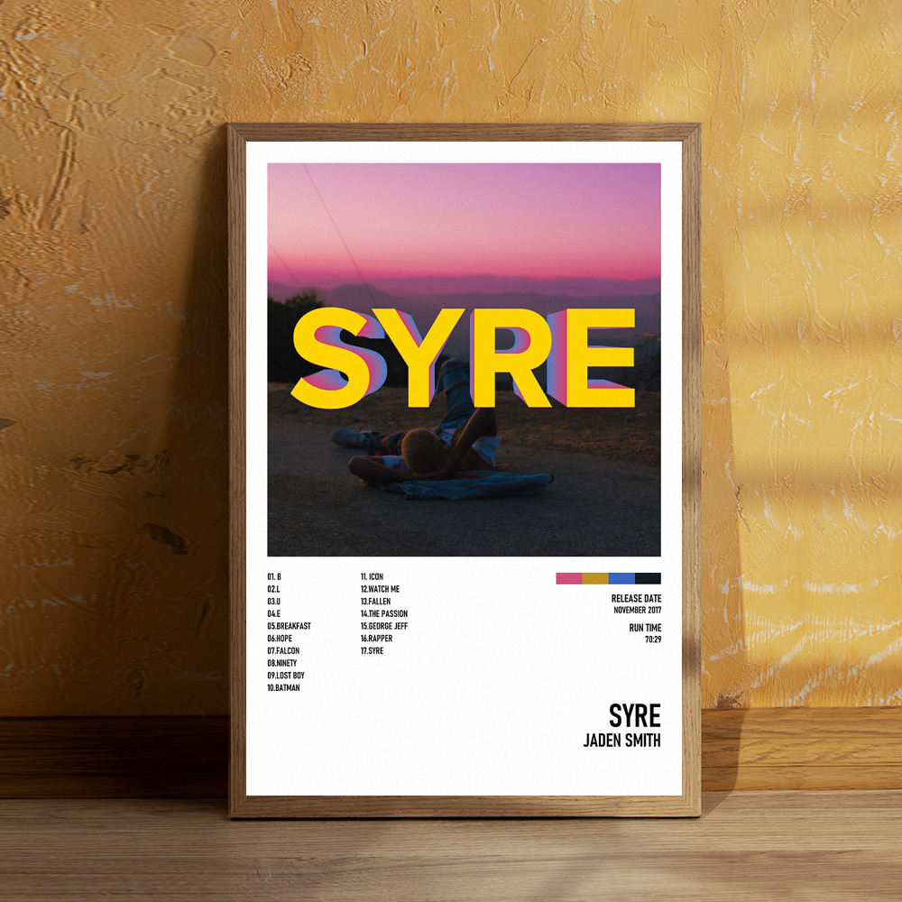 POSTER Syre - Jaden Smith Album Poster Music Poster-24x36-UNFRAMED ...