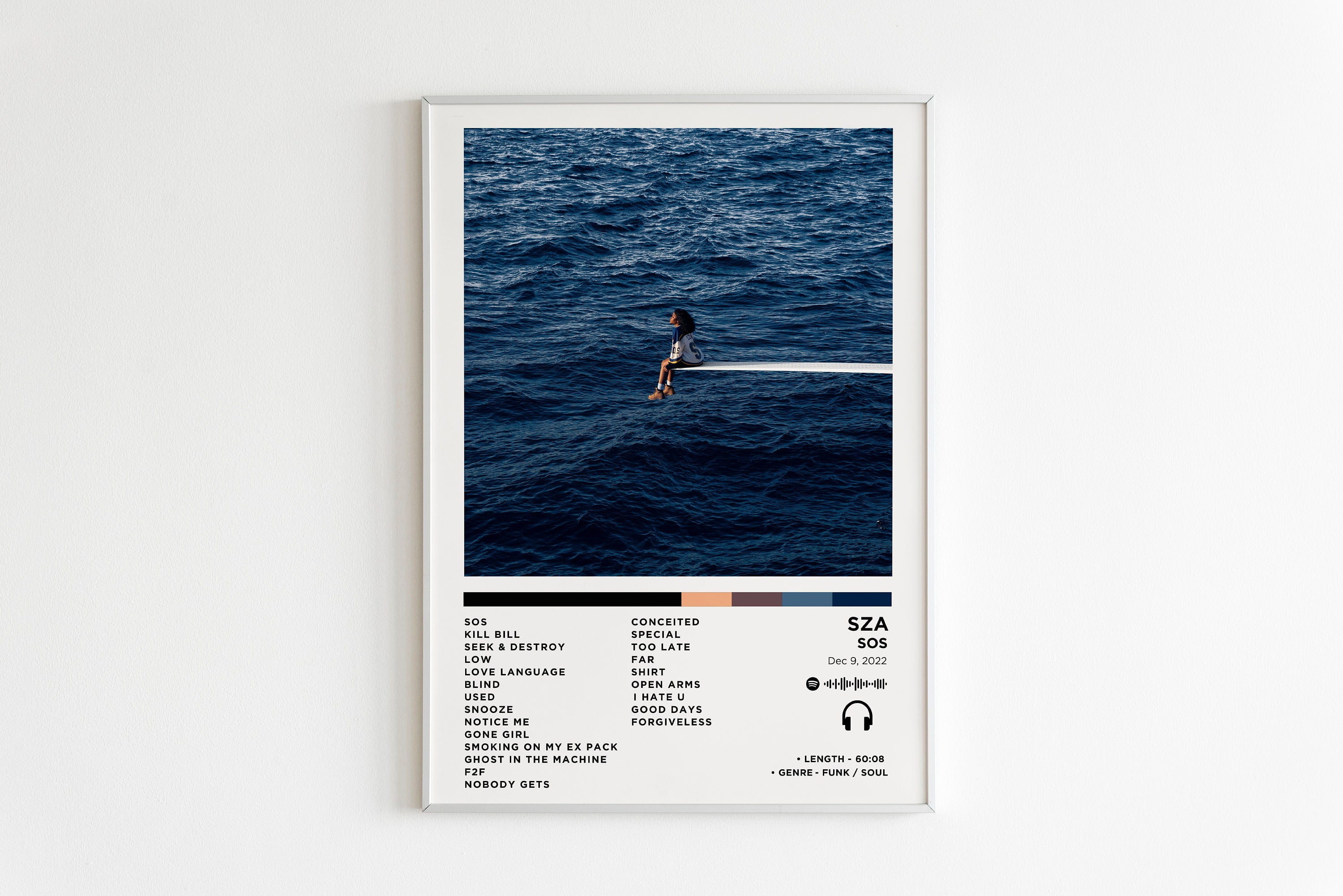 POSTER Sza - Sos Album Poster / Album Cover Poster / Music Gift / Music ...