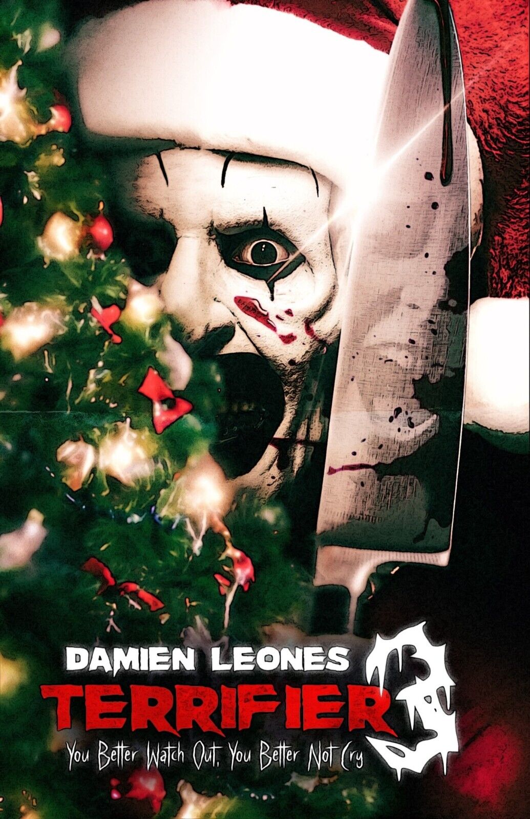 POSTER TERRIFIER 3 Art The Clown Borderless Poster-24x36-UNFRAMED ...