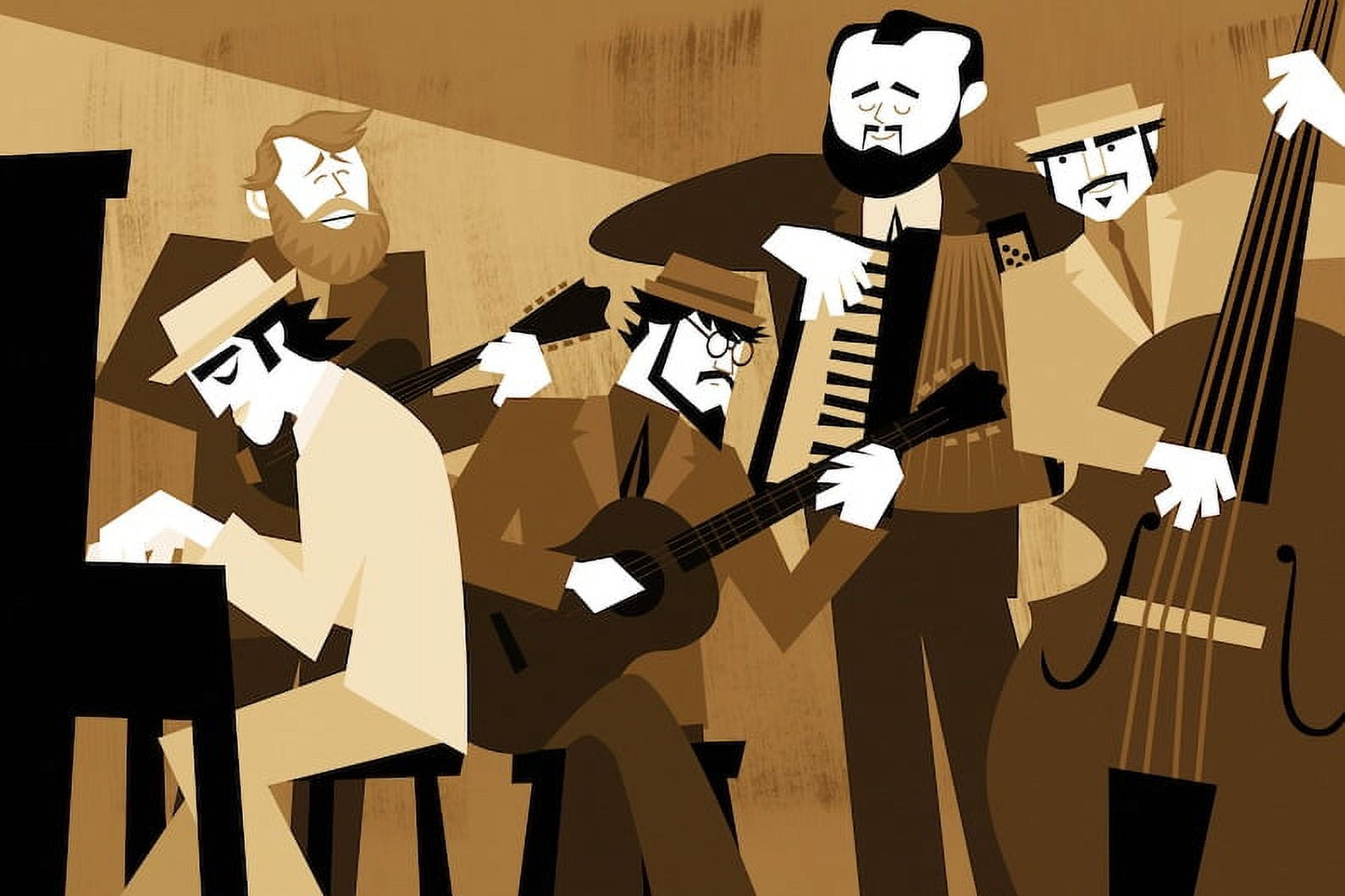 POSTER THE BAND | Levon Helm | Robbie Robertson | Rick Danko | Richard ...