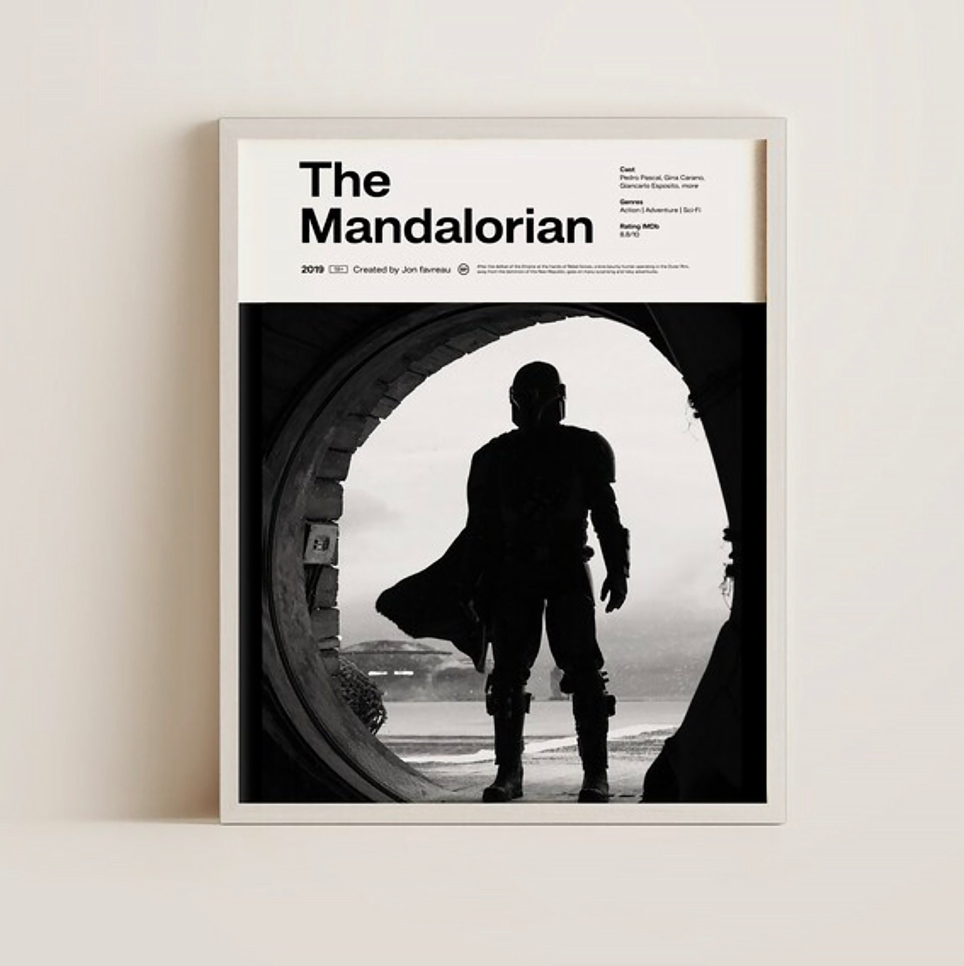 POSTER THE MANDALORIAN, Mando, Grogu, Kuiil, Greef, Star, Grogu Poster ...