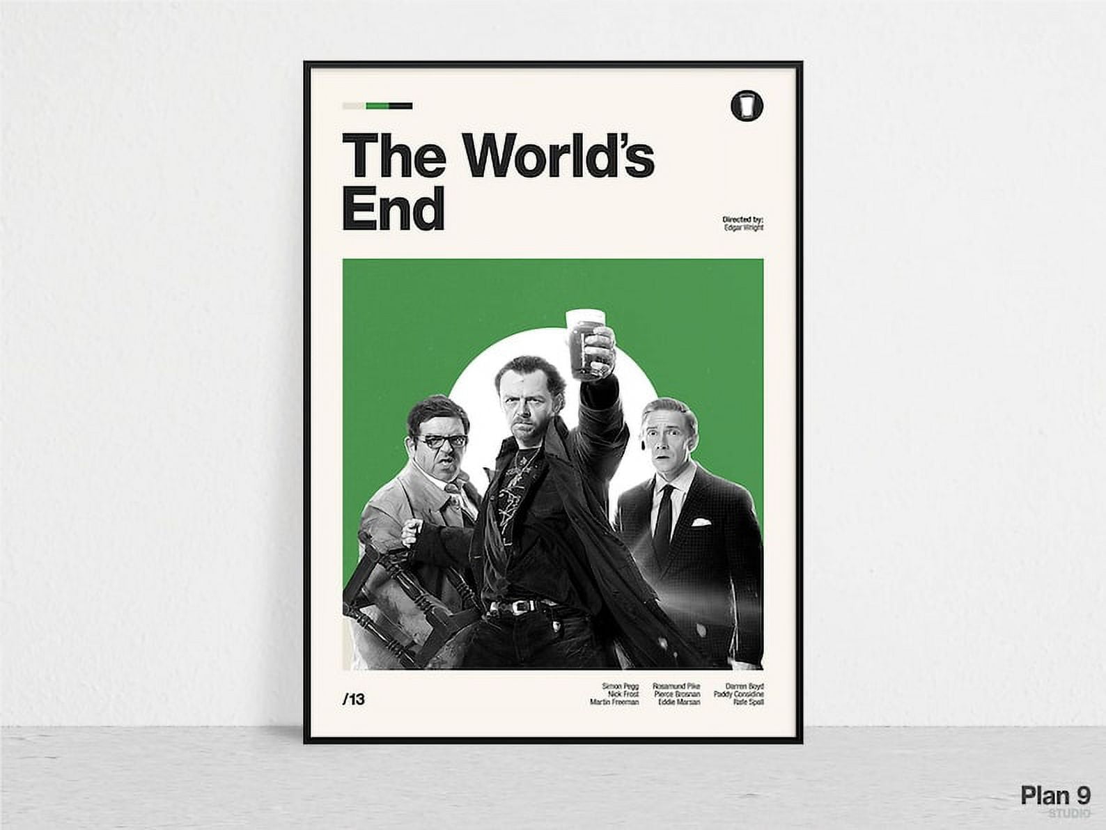 POSTER THE WORLD'S END - Retro Movie Print | Modern Vintage | Mid ...