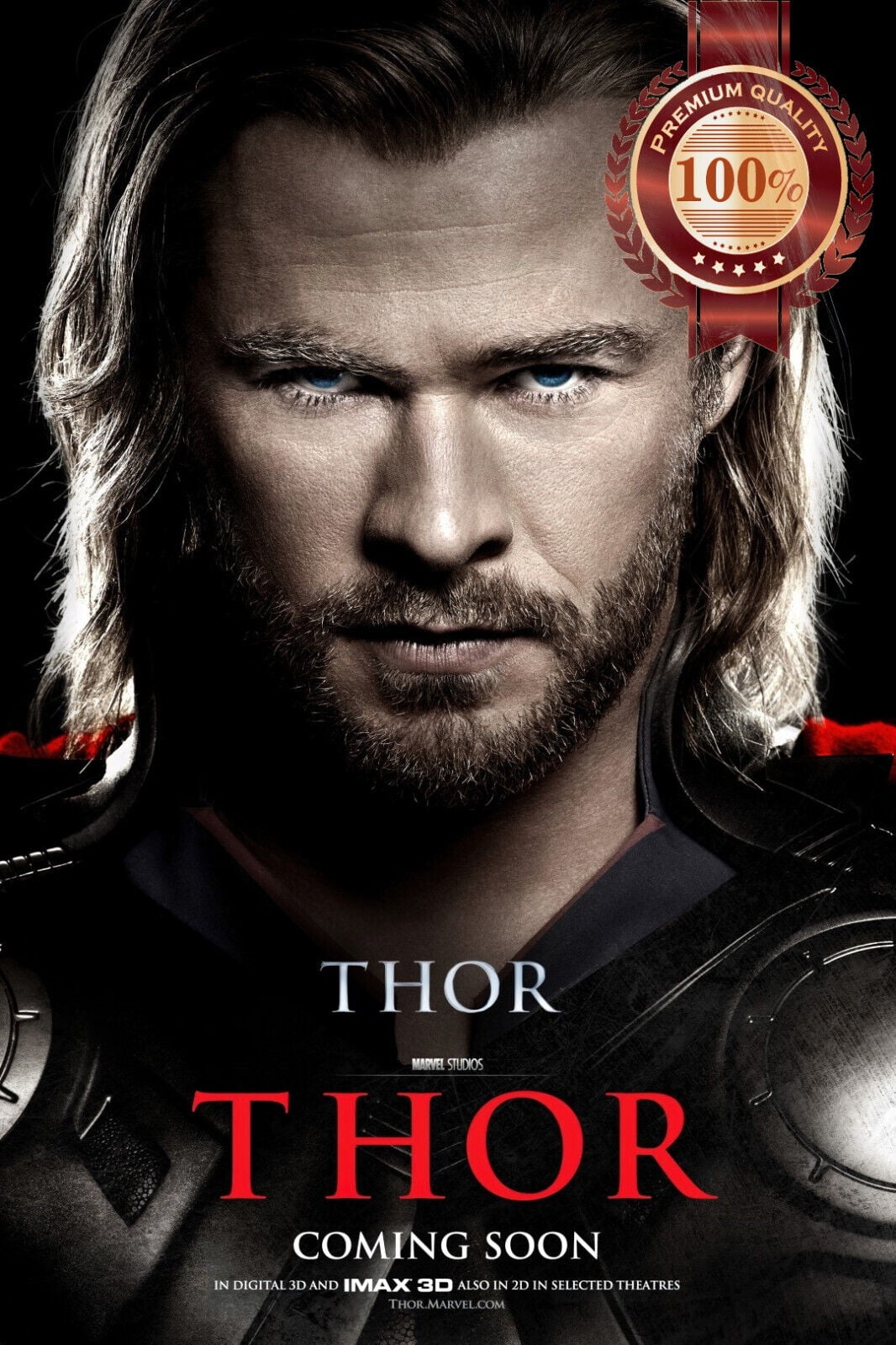 POSTER THOR CHARACTER PORTRAIT 2011 MARVEL ORIGINAL MOVIE CINEMA PRINT ...