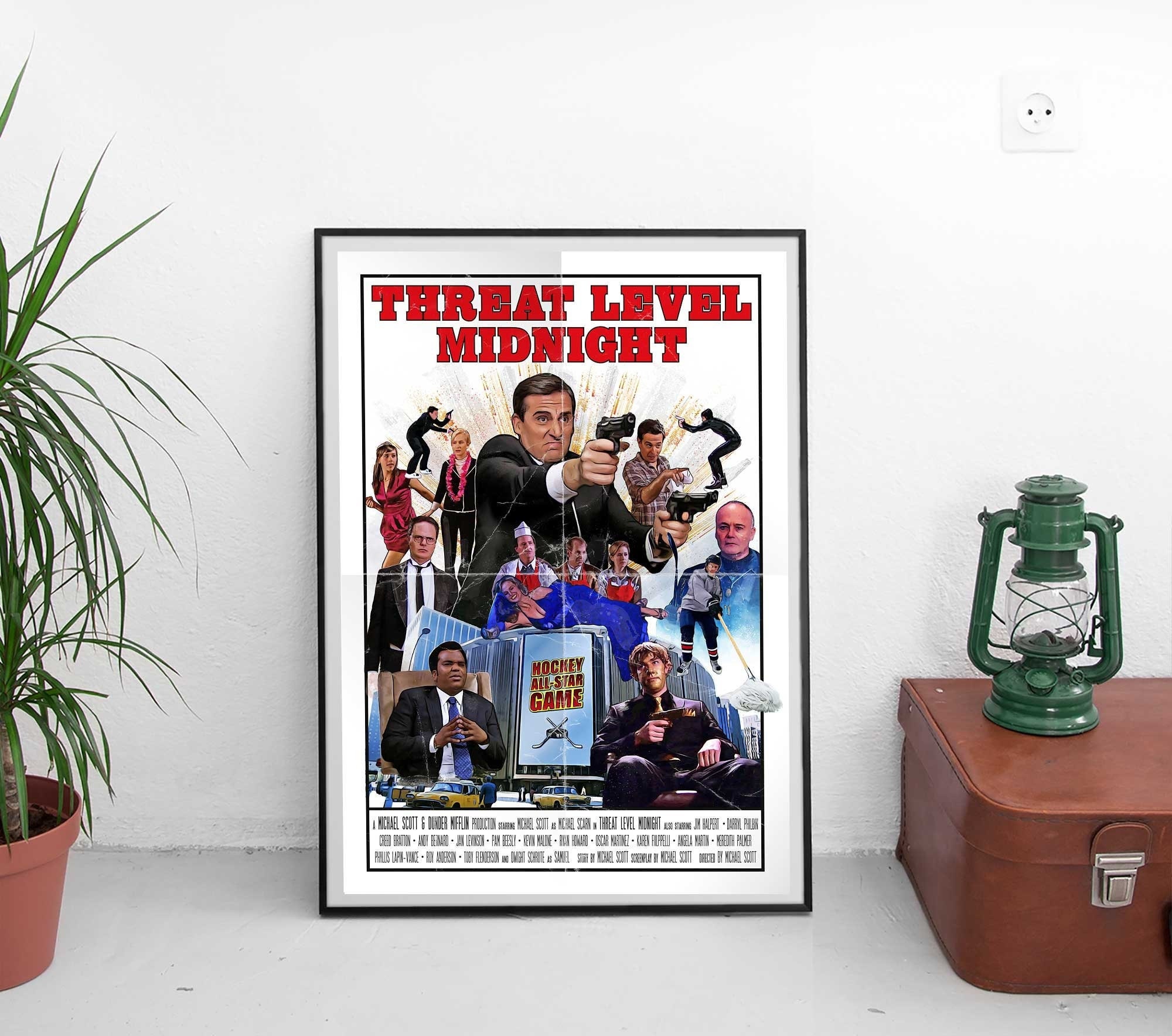 POSTER THREAT LEVEL MIDNIGHT - The Office - Dunder Mifflin - A3 Wall ...