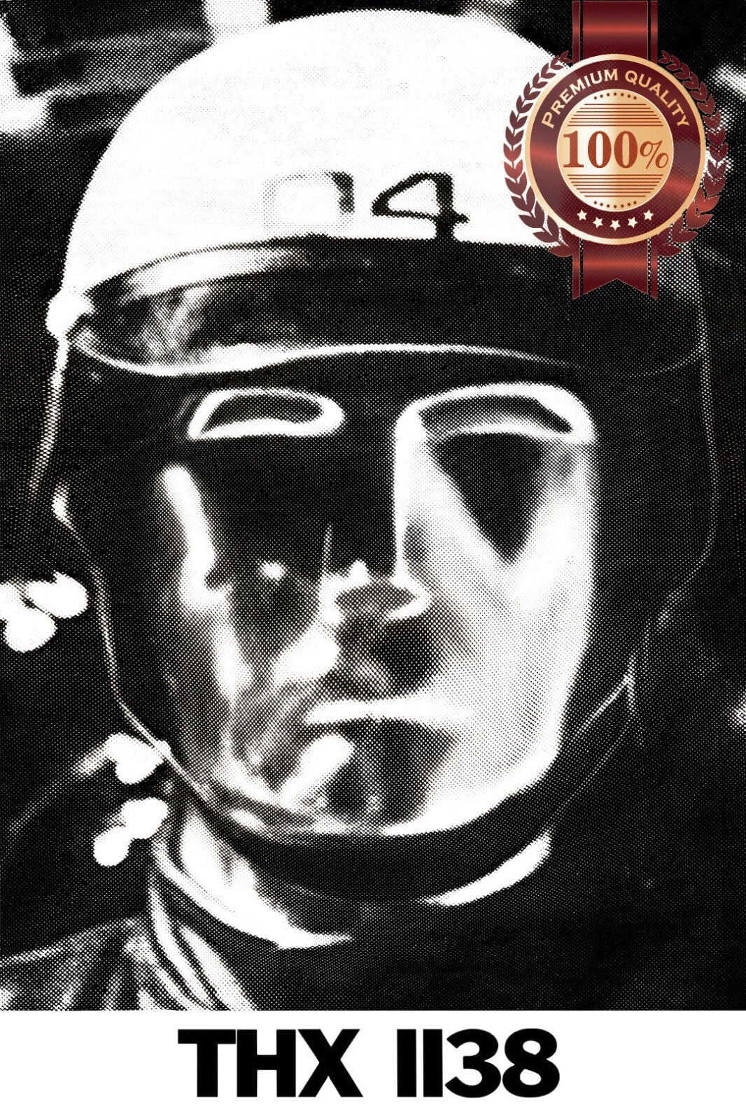 POSTER THX 1138 RETRO VINTAGE B&W OFFICIAL ORIGINAL MOVIE FILM PRINT ...