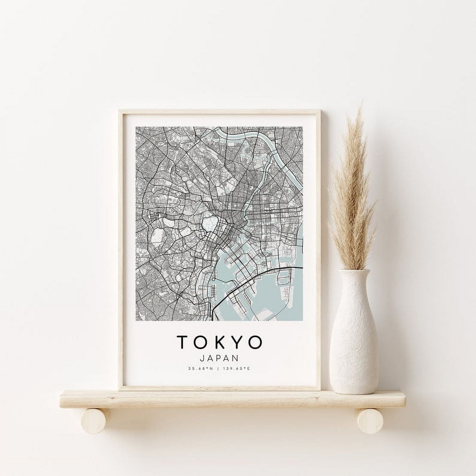 POSTER TOKYO Japan Map Print, minimalist art, gifts for her, City Map ...