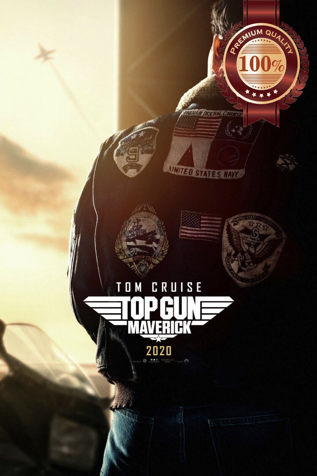 POSTER TOP GUN MAVERICK TEASER 2020 ORIGINAL CINEMA MOVIE FILM PRINT ...