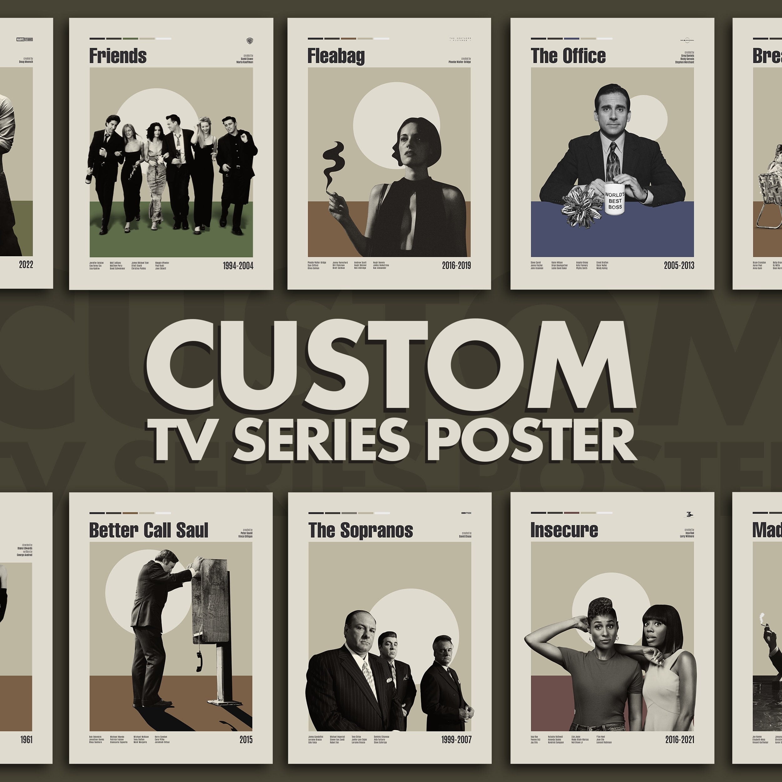 POSTER TV SERIES Poster, Retro Tv series Poster, Midcentury Modern ...