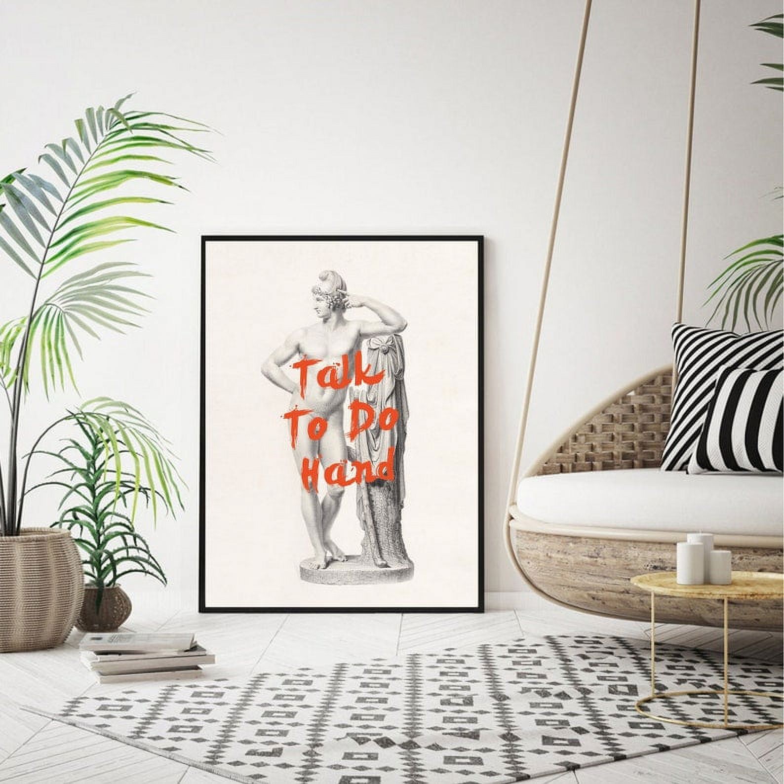 POSTER Talk To Do Hand, Quote Print, Quote Wall Art, Gift, Aesthetics ...
