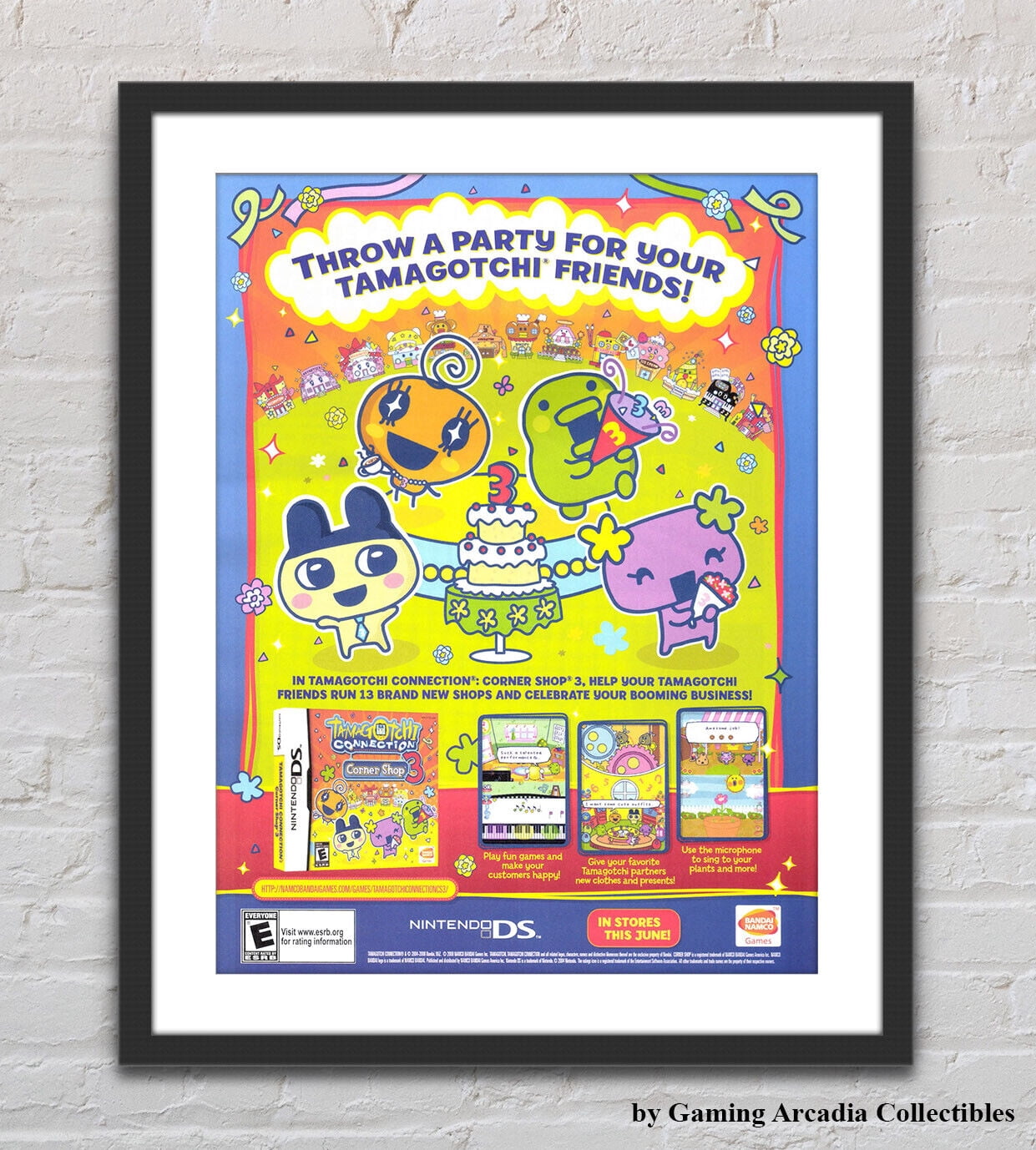 POSTER Tamagotchi Connection Corner Shop 3 Nintendo DS Poster-24x36 ...