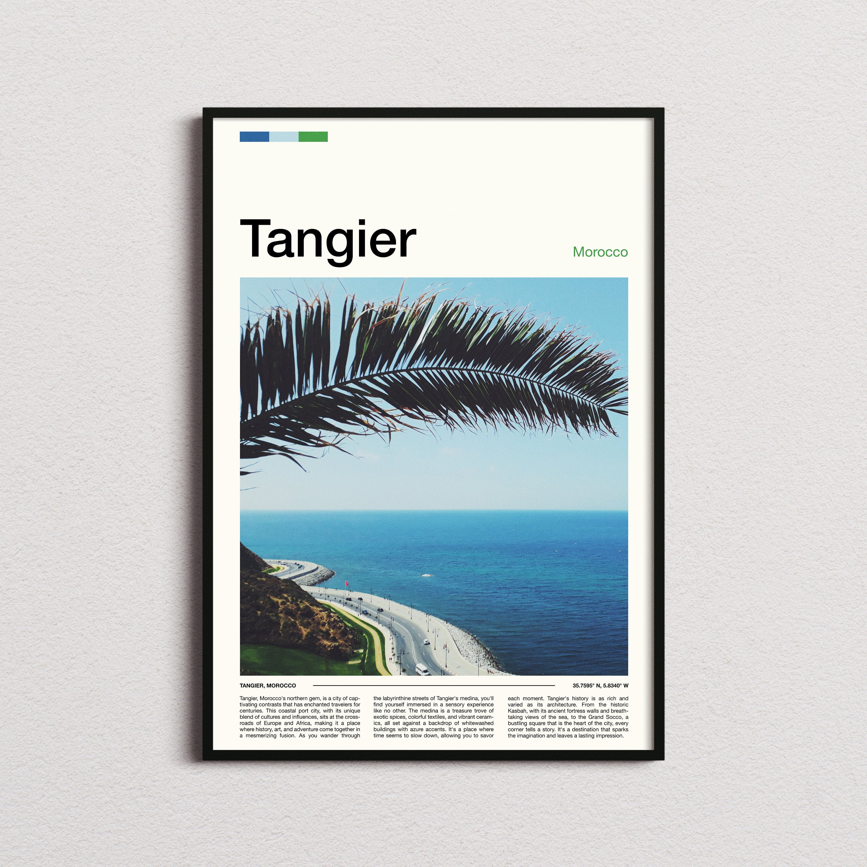 POSTER Tangier Print, Tangier Poster, Tangier Wall Art, Morocco Art ...