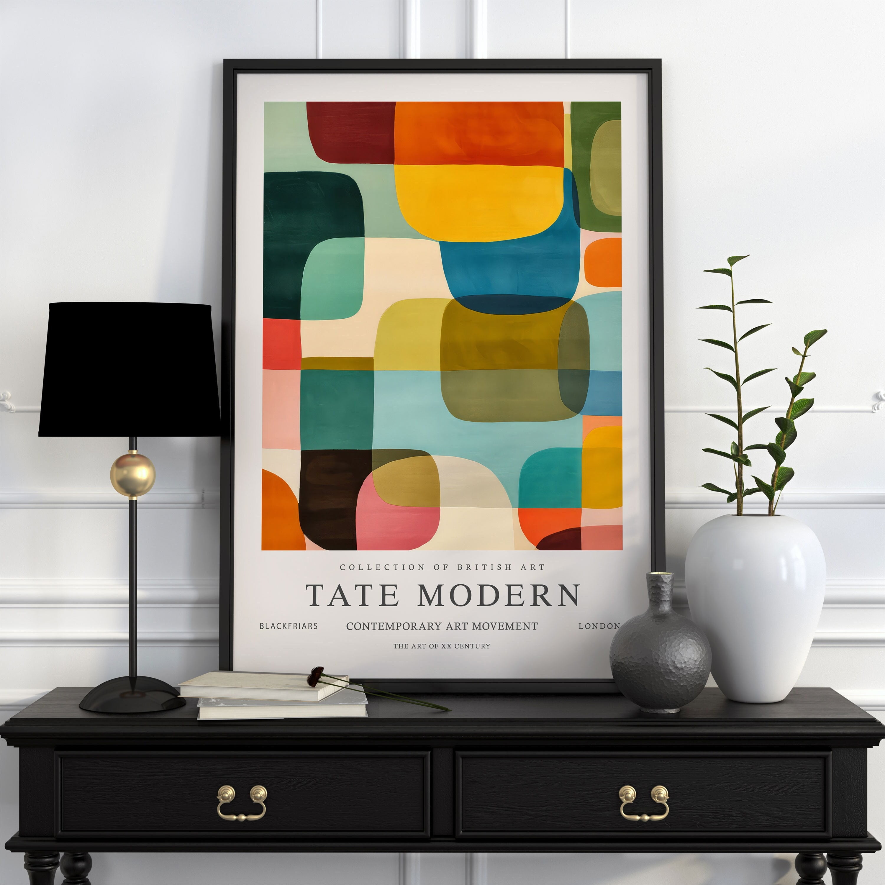 POSTER Tate Modern, Exhibition Poster, London Poster, Modern Abstract ...
