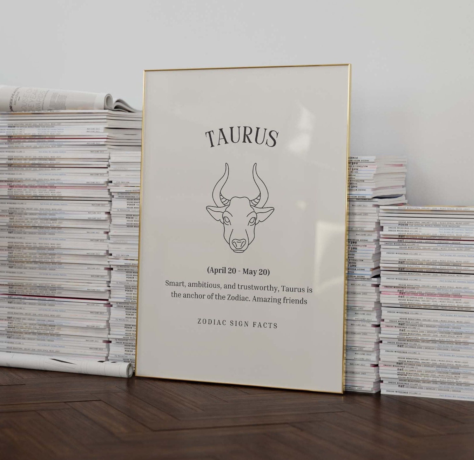 POSTER Taurus Poster Zodiac Sign Poster Gift For Taurus Tarot Poster ...