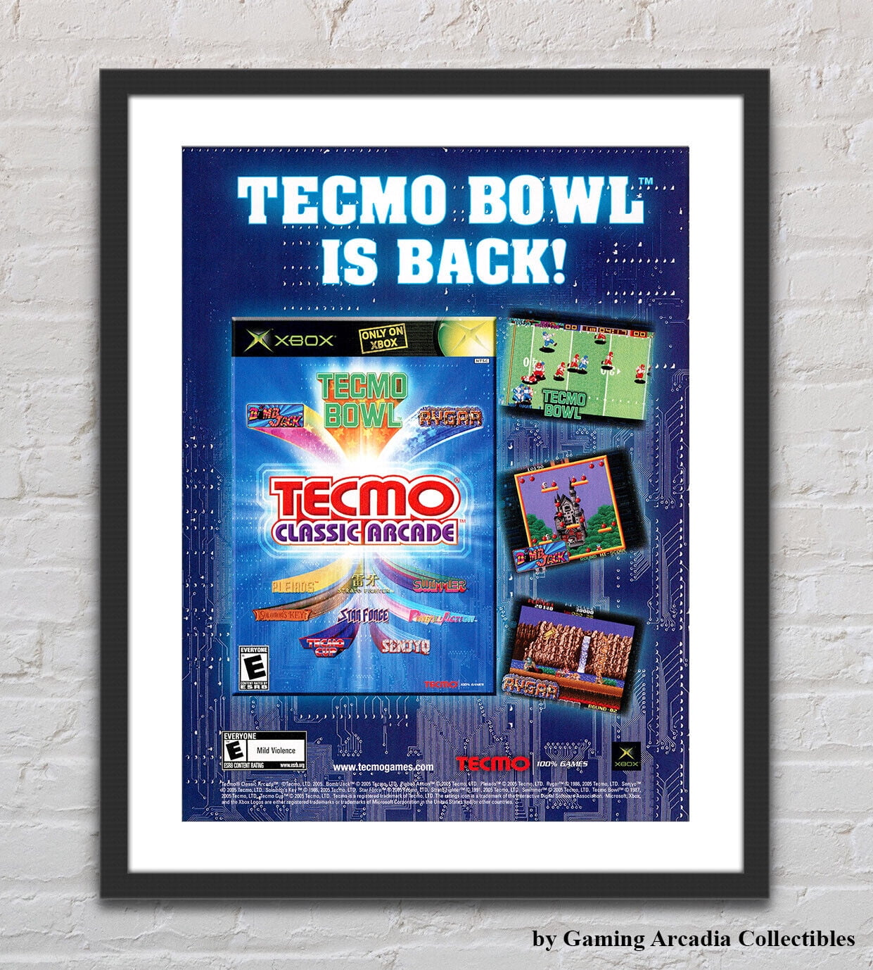 POSTER Tecmo Classic Arcade XBOX Poster-24x36-UNFRAMED - Walmart.com