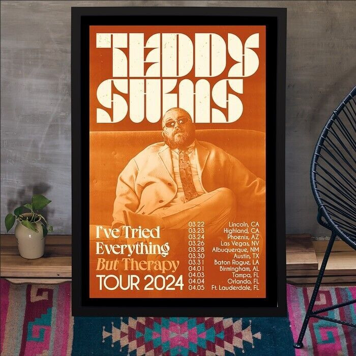 POSTER Teddy Swims I'Ve Tried Everything But Therapy Tour 2024 Poster ...