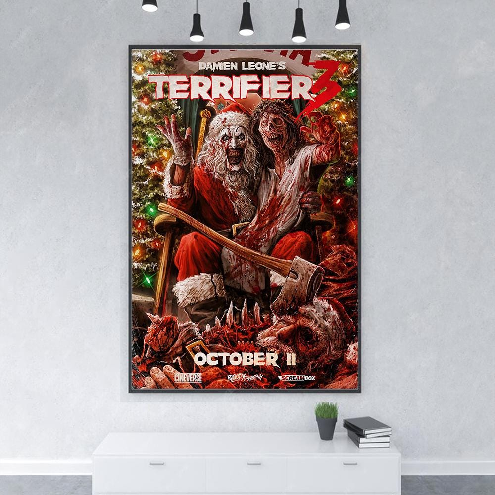 POSTER Terrifier 3 Movie Poster Print, Wall Decor Printings, Modern ...