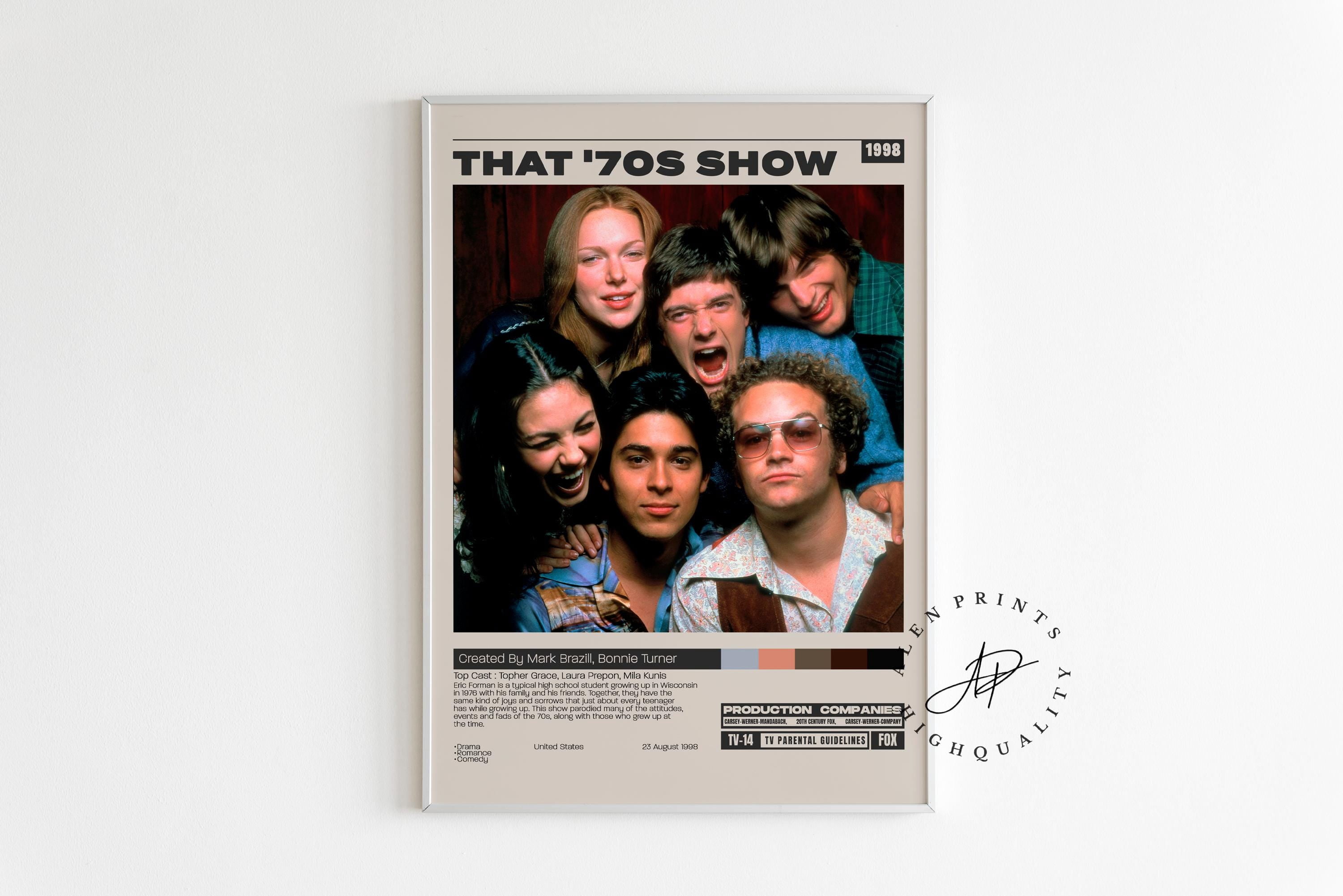 POSTER That '70s Show, Mark Brazill, Minimalist Tv Series, Vintage ...