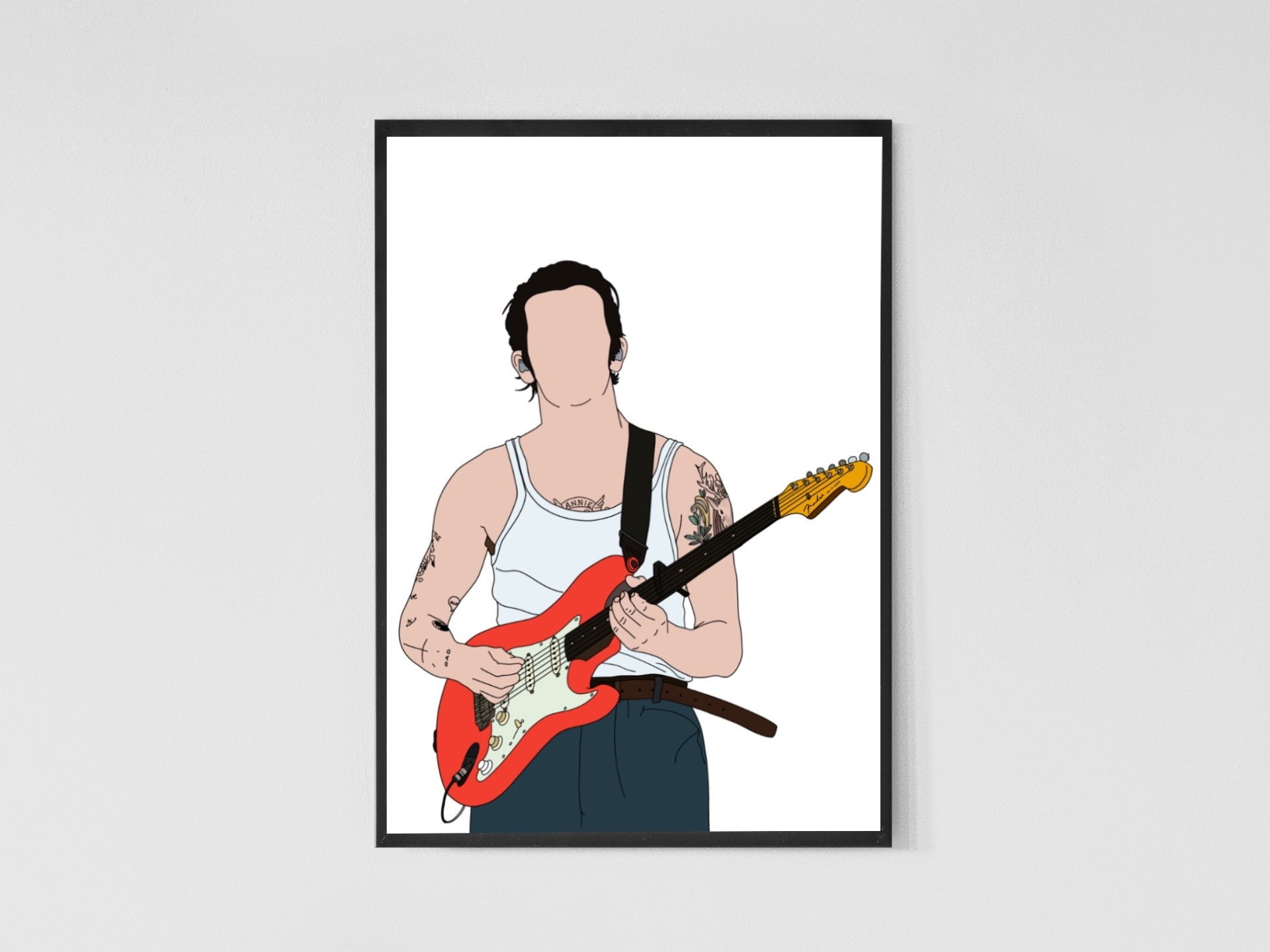 POSTER The 1975 / Matty Healy Illustrated Print | Home Decor Wall Art ...