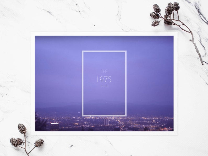 POSTER The 1975 poster, The 1975 print, The 1975 art, Rock poster ...