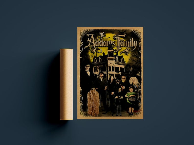 POSTER The Addams Family | Halloween Movie Poster Print | Addams Movie ...