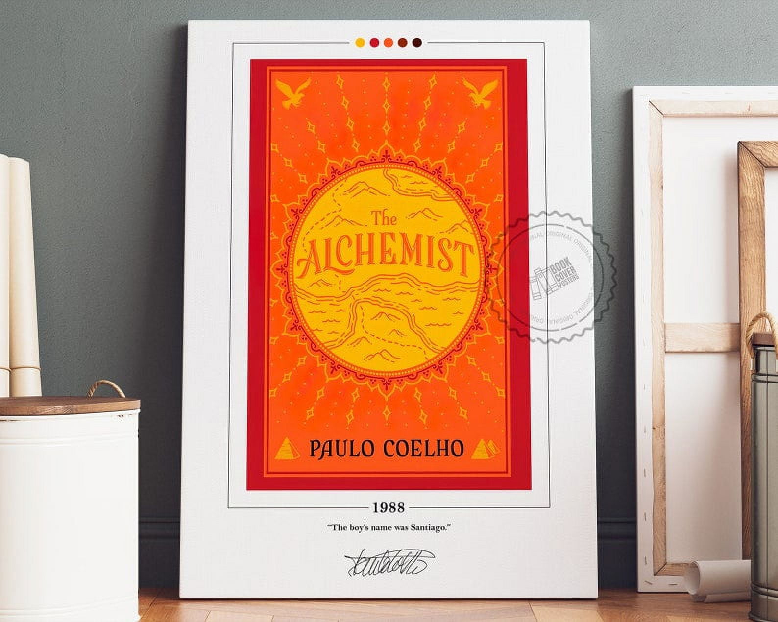 POSTER The Alchemist Book Cover Poster | Paulo Coelho, The Alchemist ...