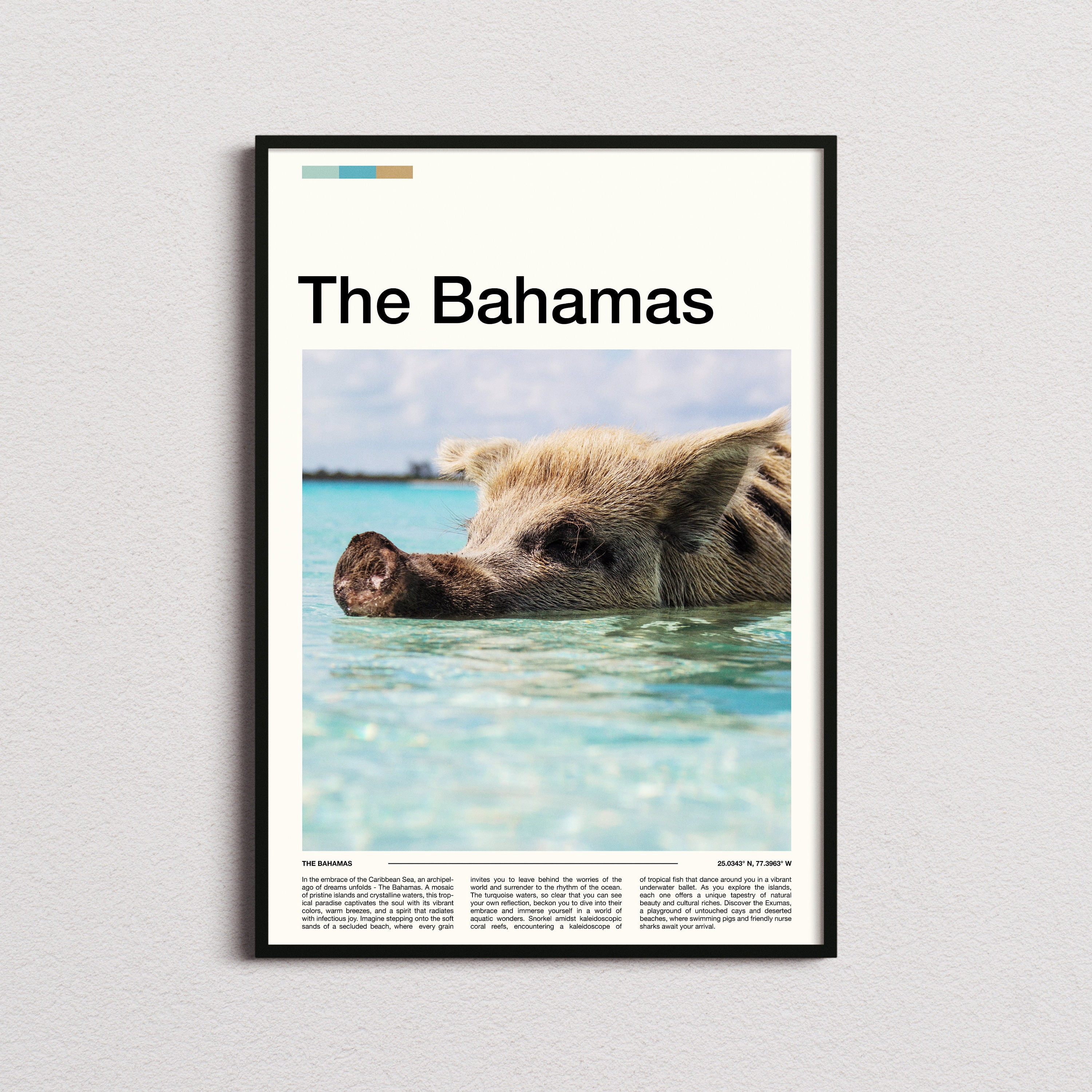 POSTER The Bahamas Print, The Bahamas Poster, The Bahamas Wall Art ...
