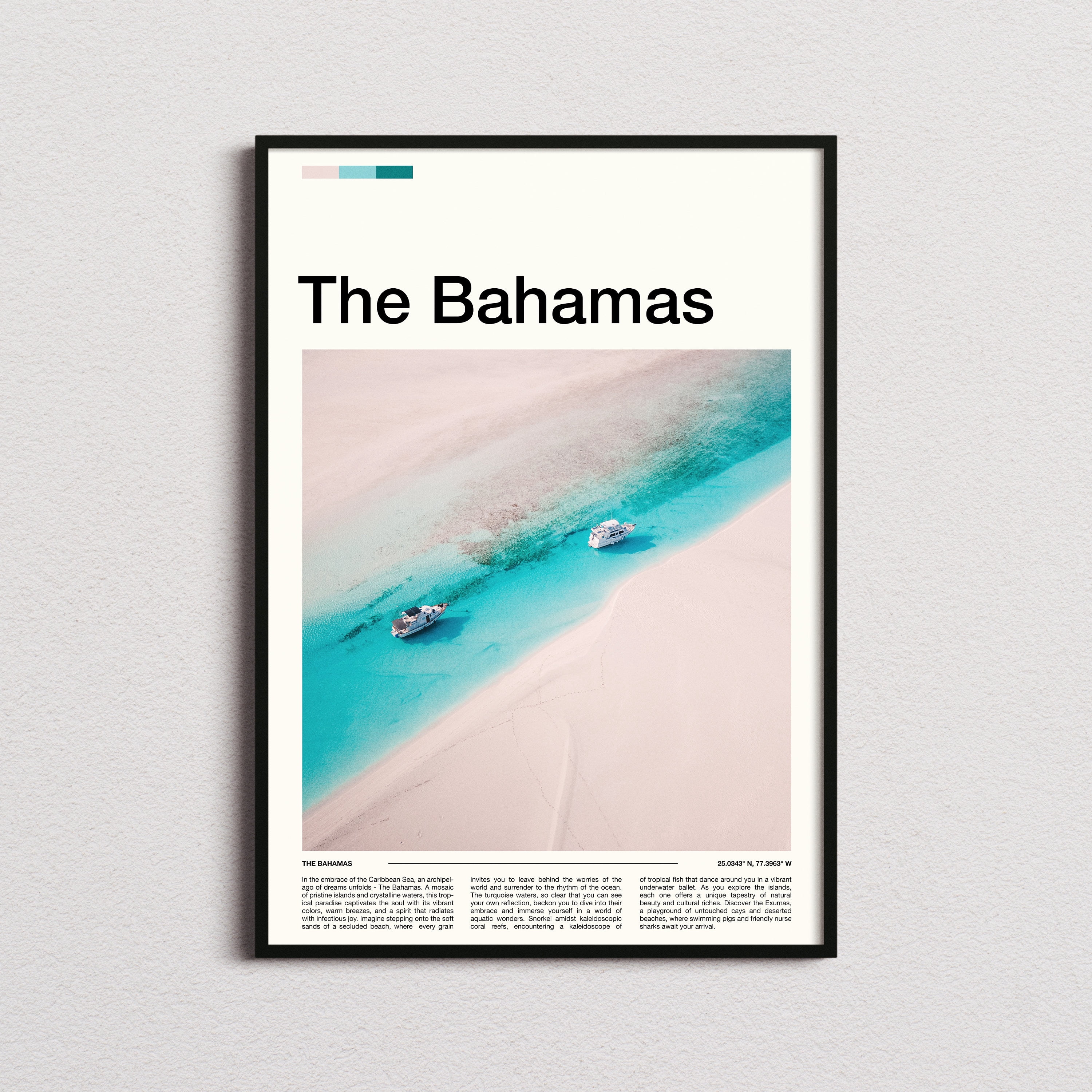 POSTER The Bahamas Print, The Bahamas Poster, The Bahamas Wall Art ...