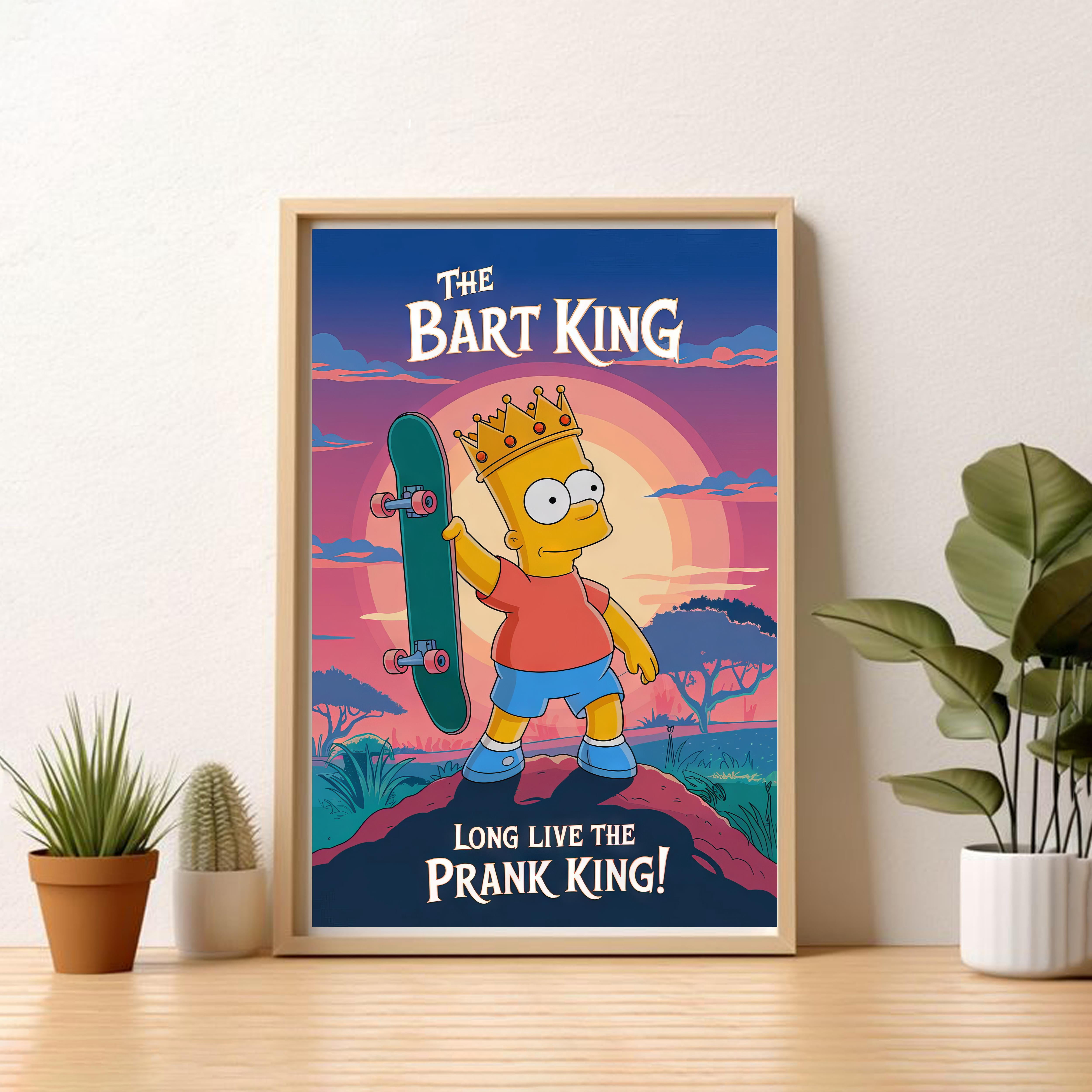 POSTER The Bart King Poster - Bart Simpson as The Lion King, Disney ...