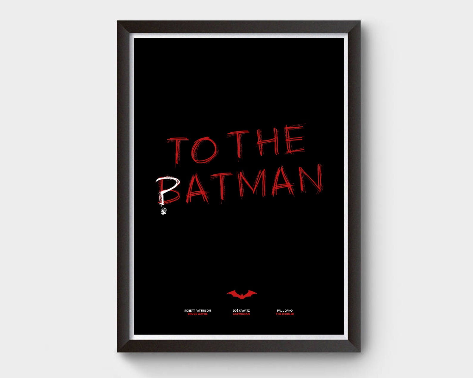 POSTER The Batman Poster - A3/A4 movie poster batman print - movie poster, minimalist movie ...