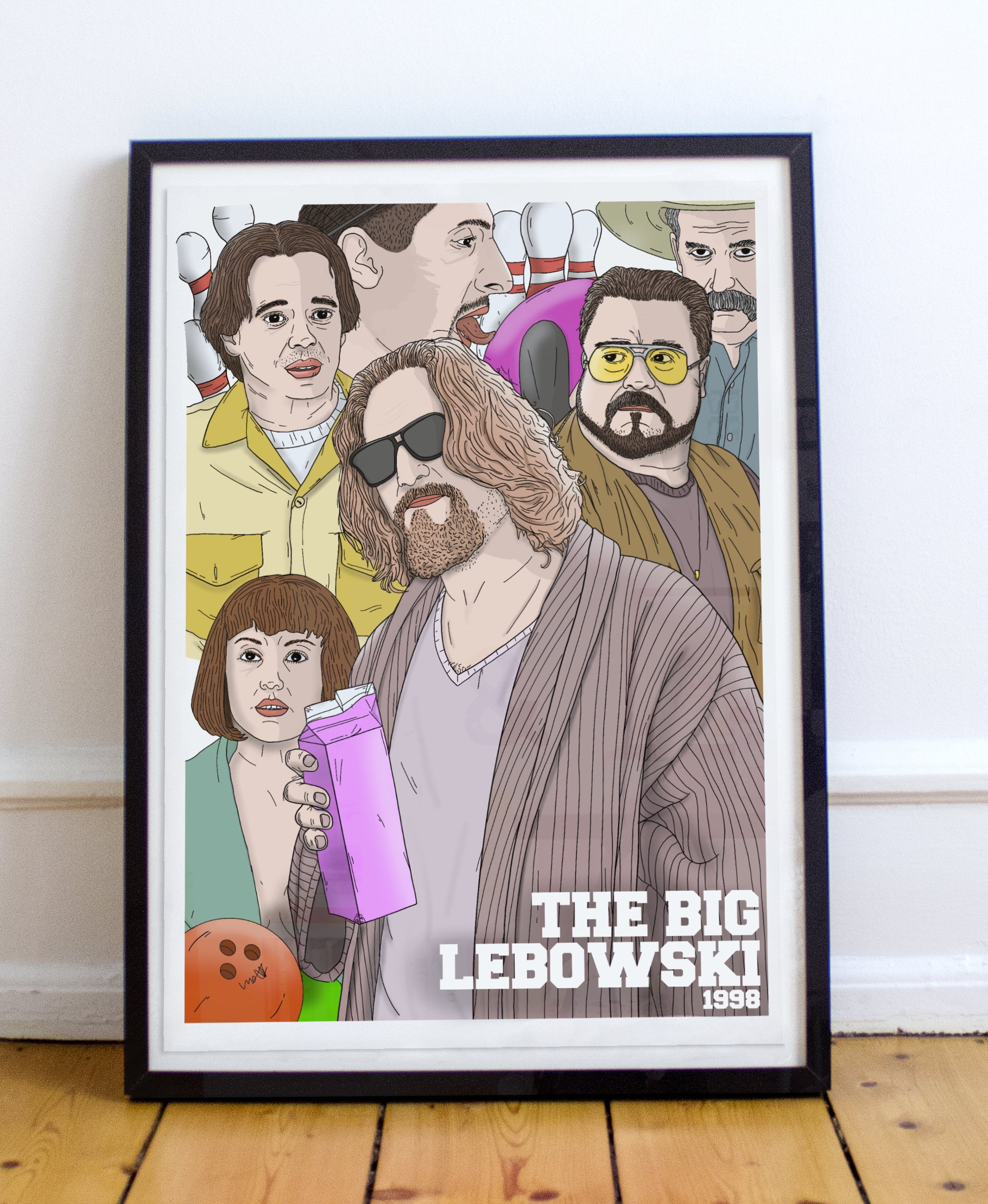 POSTER The Big Lebowski Inspired Minimalist poster print - Bowling ...
