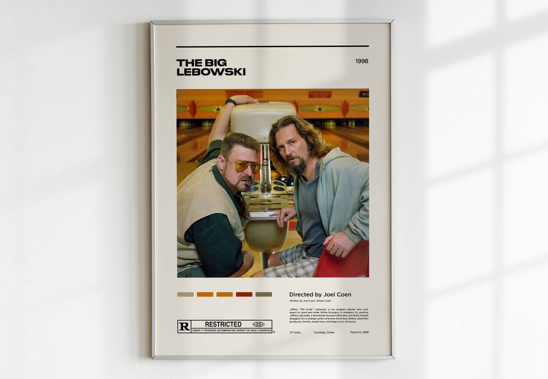 POSTER The Big Lebowski / Joel Coen / Graphic Minimalist Movie Poster ...