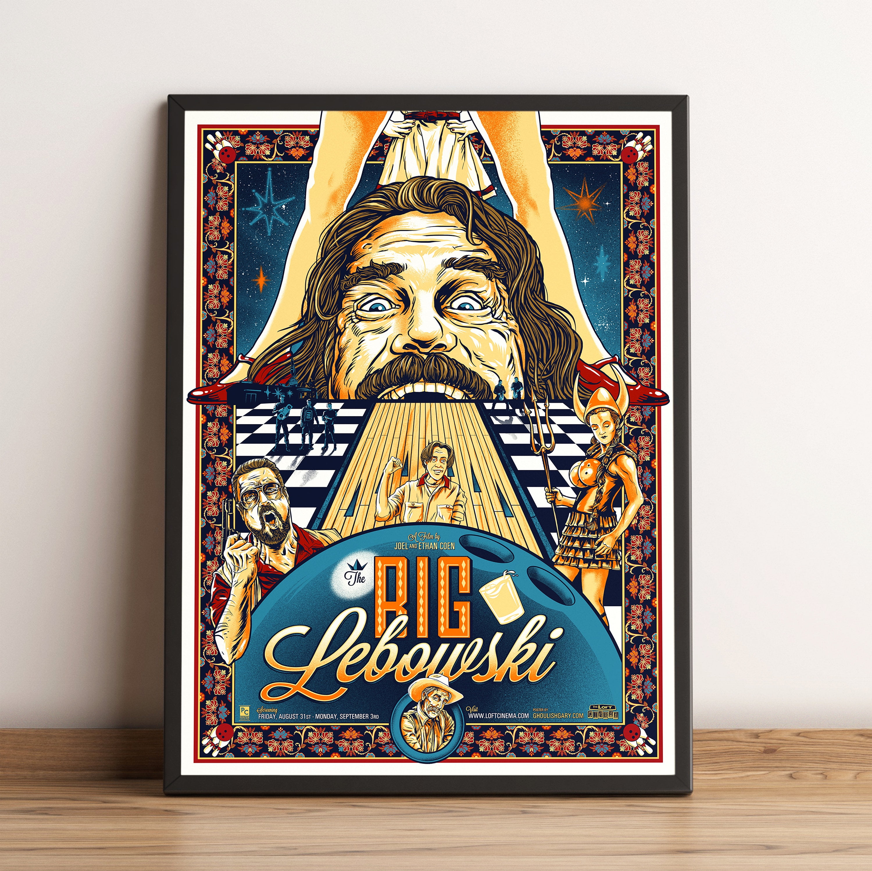POSTER The Big Lebowski Poster, Jeff Bridges Wall Art, John Goodman ...